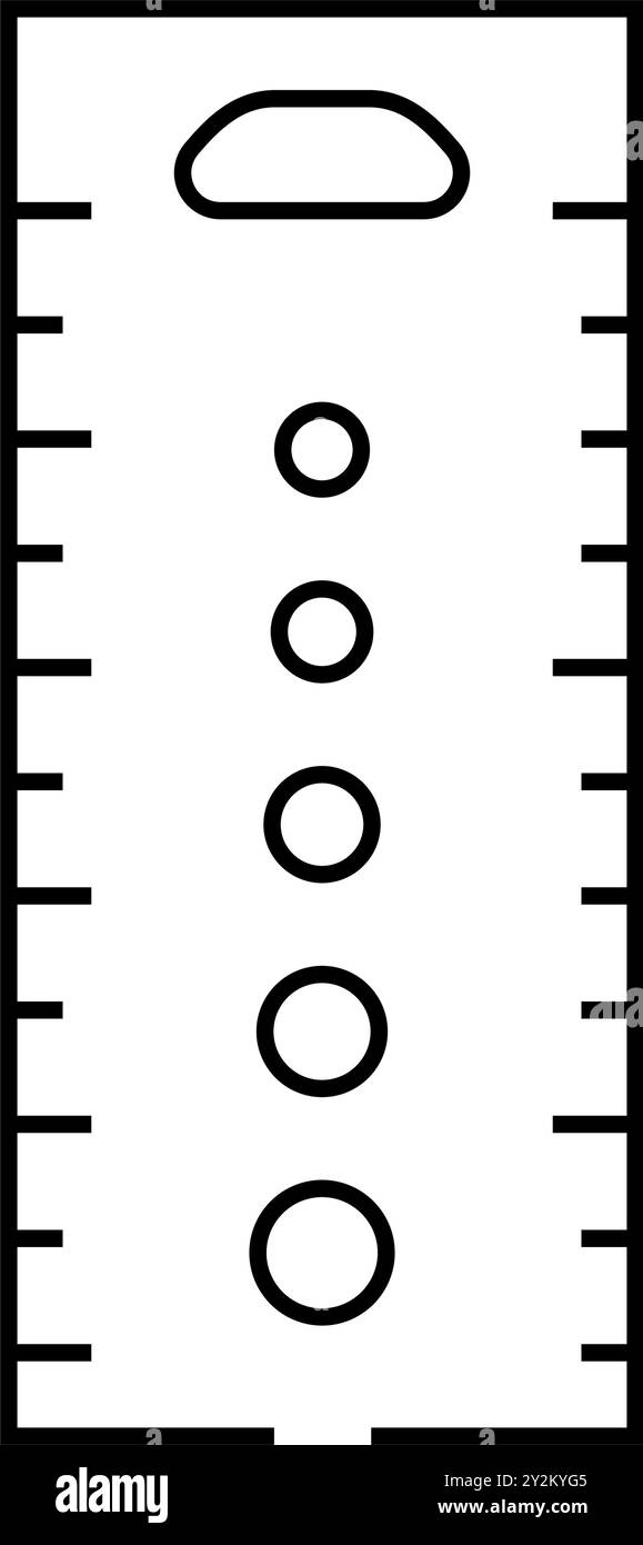 knitting gauge knitting wool line icon vector illustration Stock Vector ...