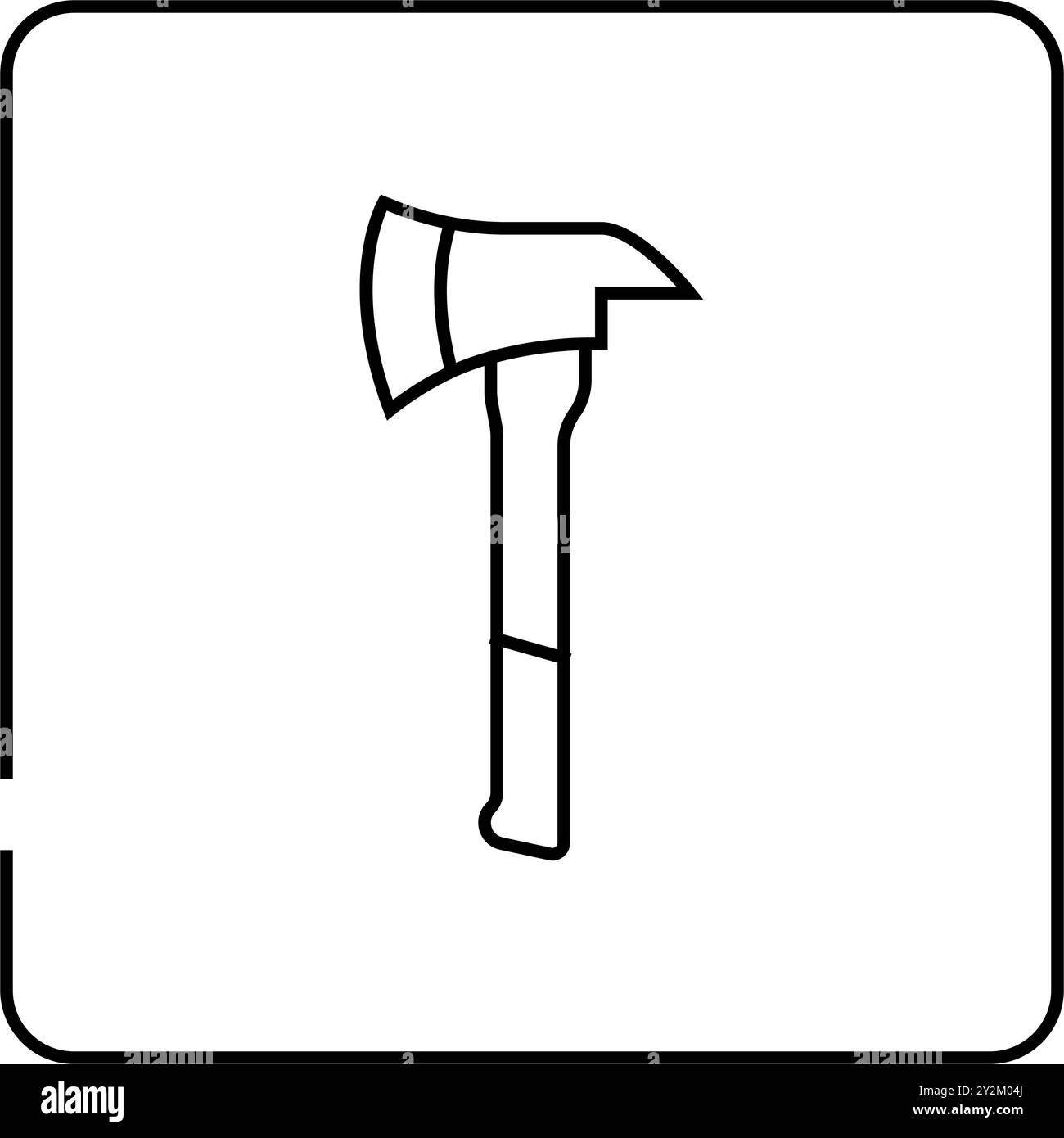 axe emergency safety line icon vector illustration Stock Vector Image ...