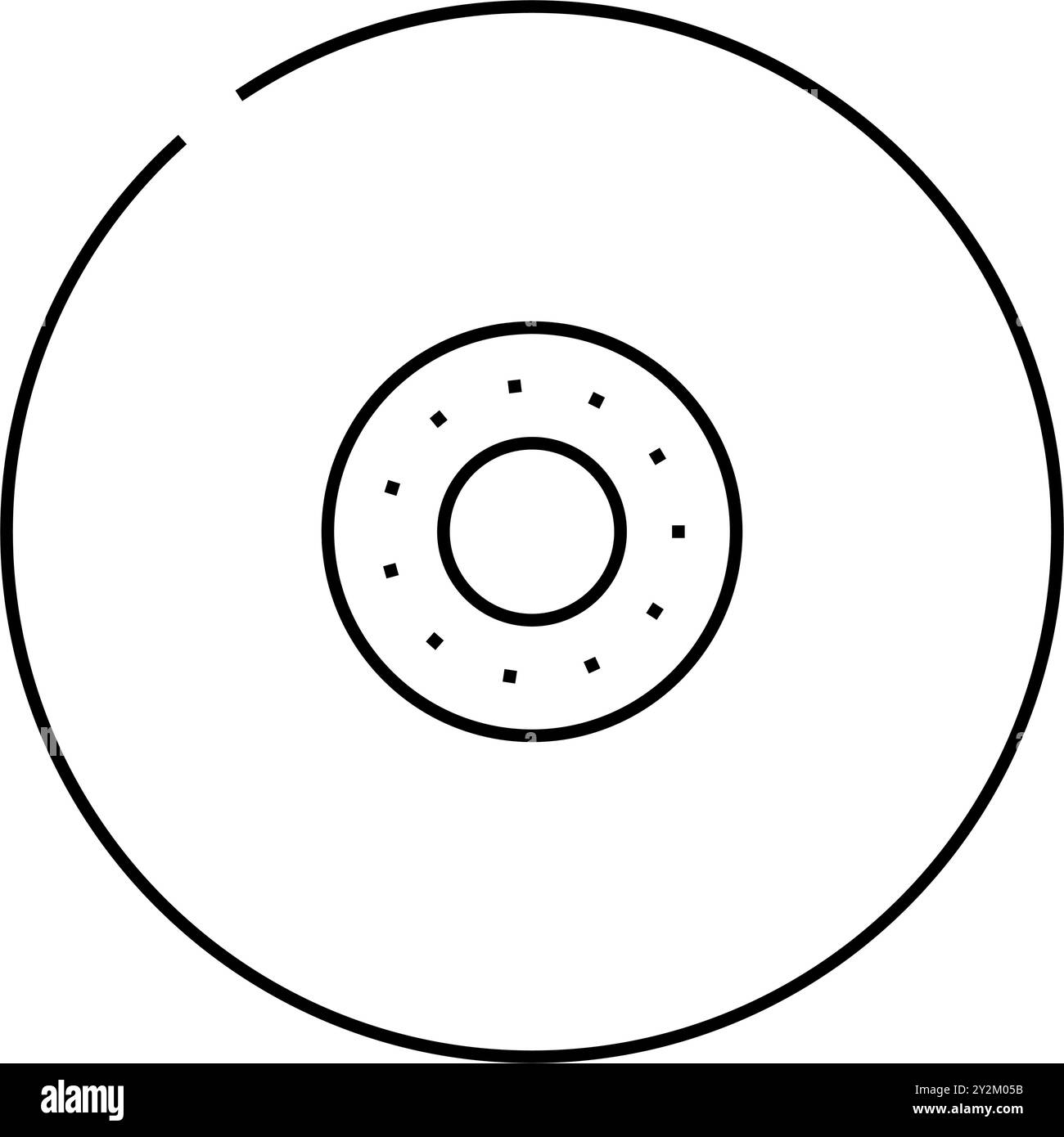 grinding wheel manufacturing engineer line icon vector illustration ...