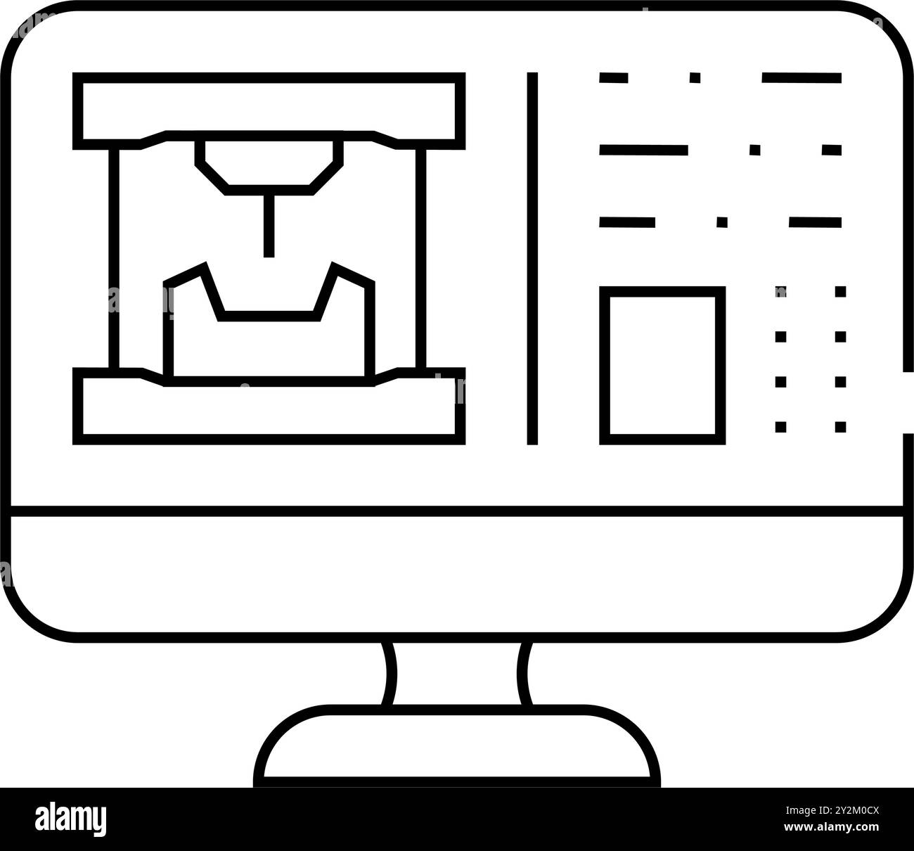 tool design mechanical engineer line icon vector illustration Stock ...