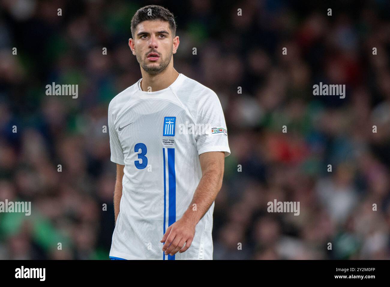 Konstantinos Koulierakis of Greece during the UEFA Nations League ...
