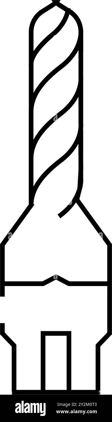 tooling materials mechanical engineer line icon vector illustration ...