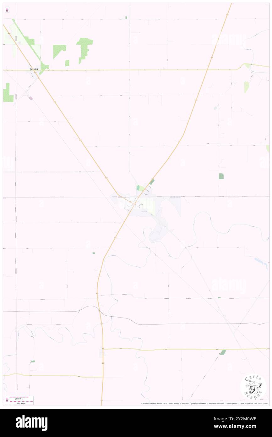 Map of mccutchenville ohio Cut Out Stock Images & Pictures - Alamy