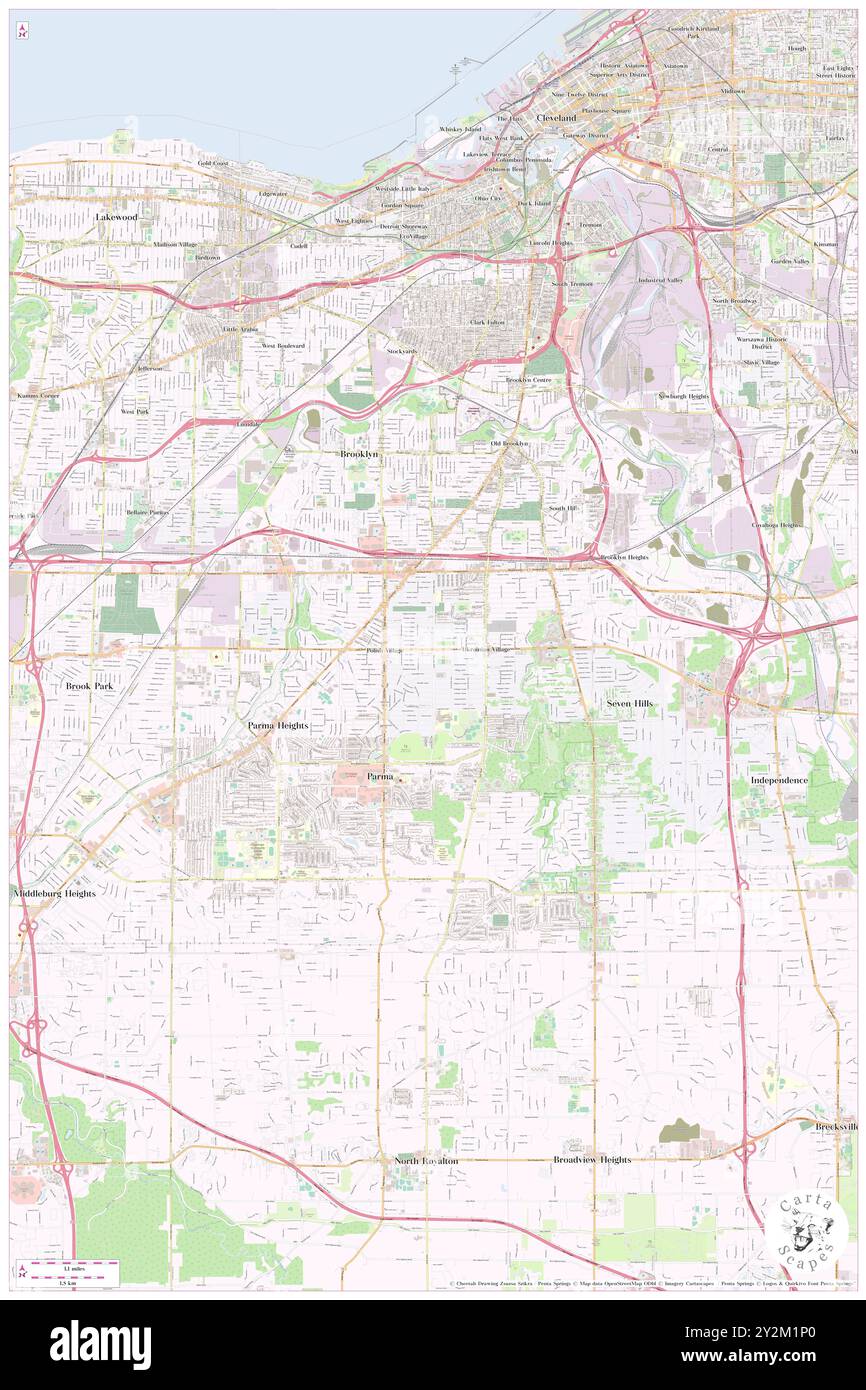Map of parma ohio Cut Out Stock Images & Pictures - Alamy