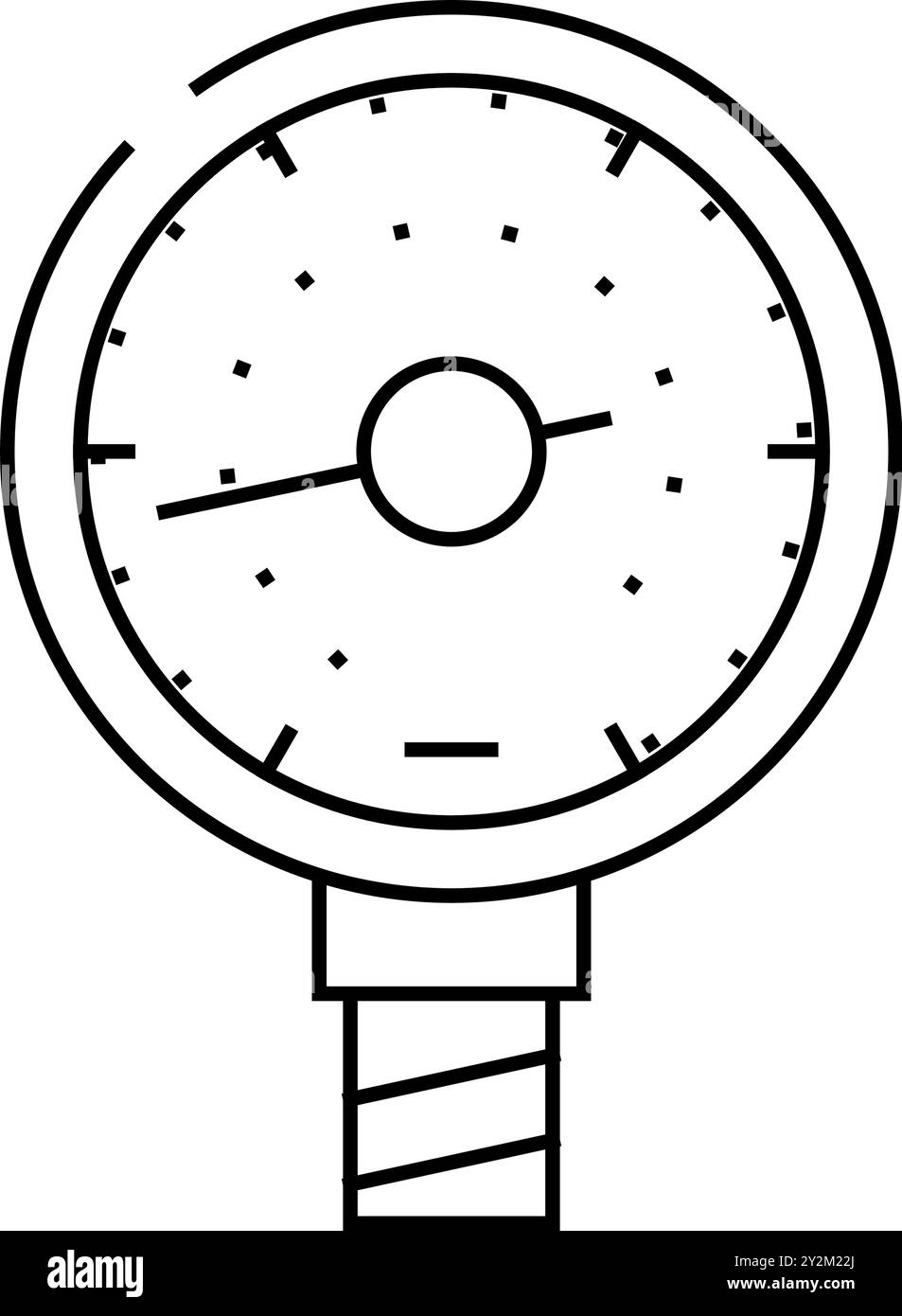 pressure gauge gas service line icon vector illustration Stock Vector ...