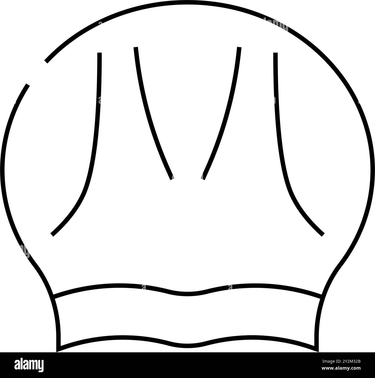 swim hat cap line icon vector illustration Stock Vector Image & Art - Alamy