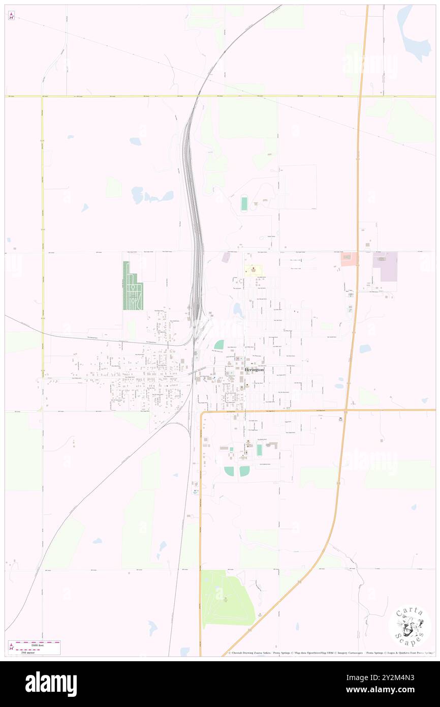 Herington map hi-res stock photography and images - Alamy