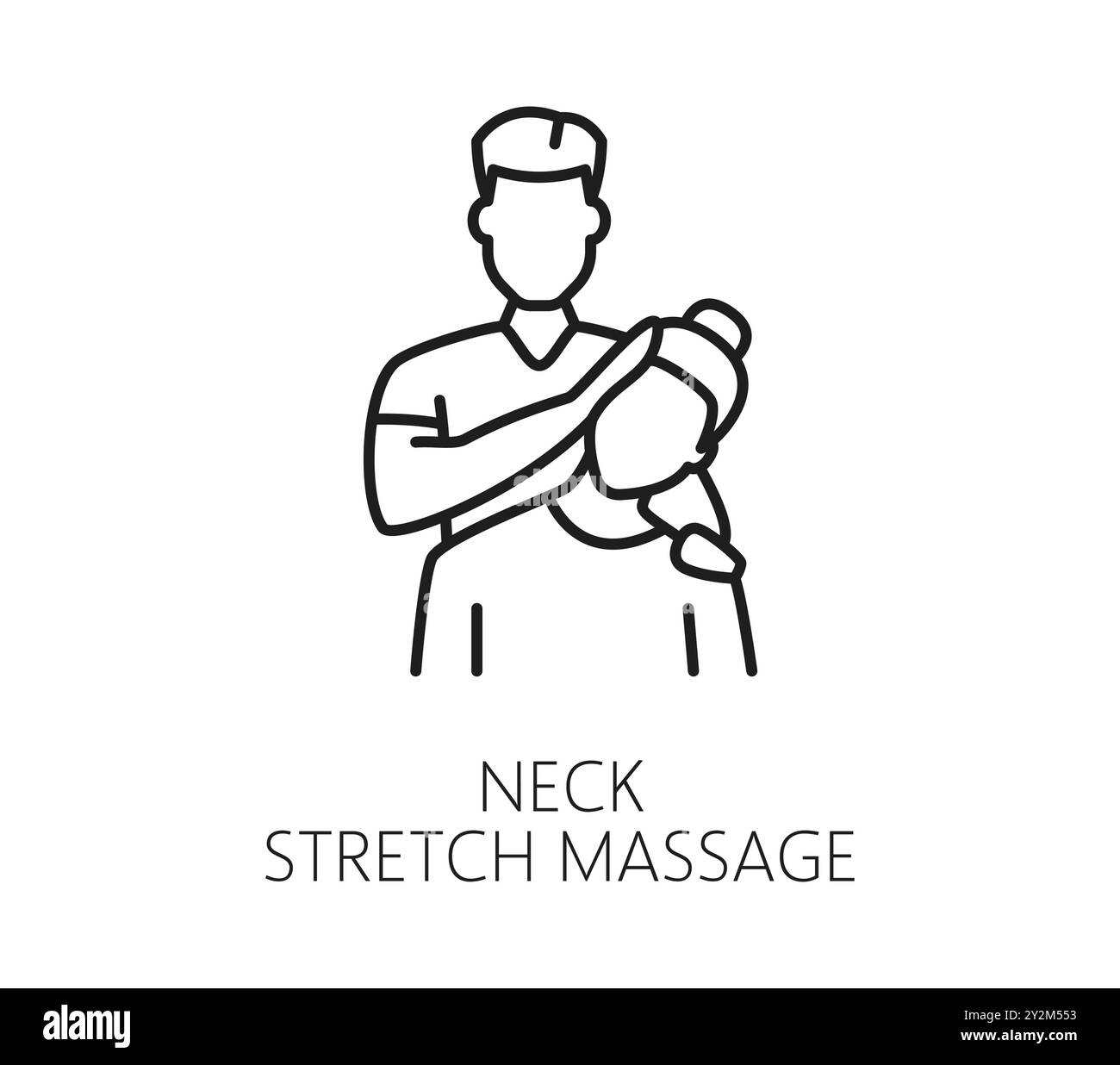 Neck spine manipulation Black and White Stock Photos & Images - Alamy