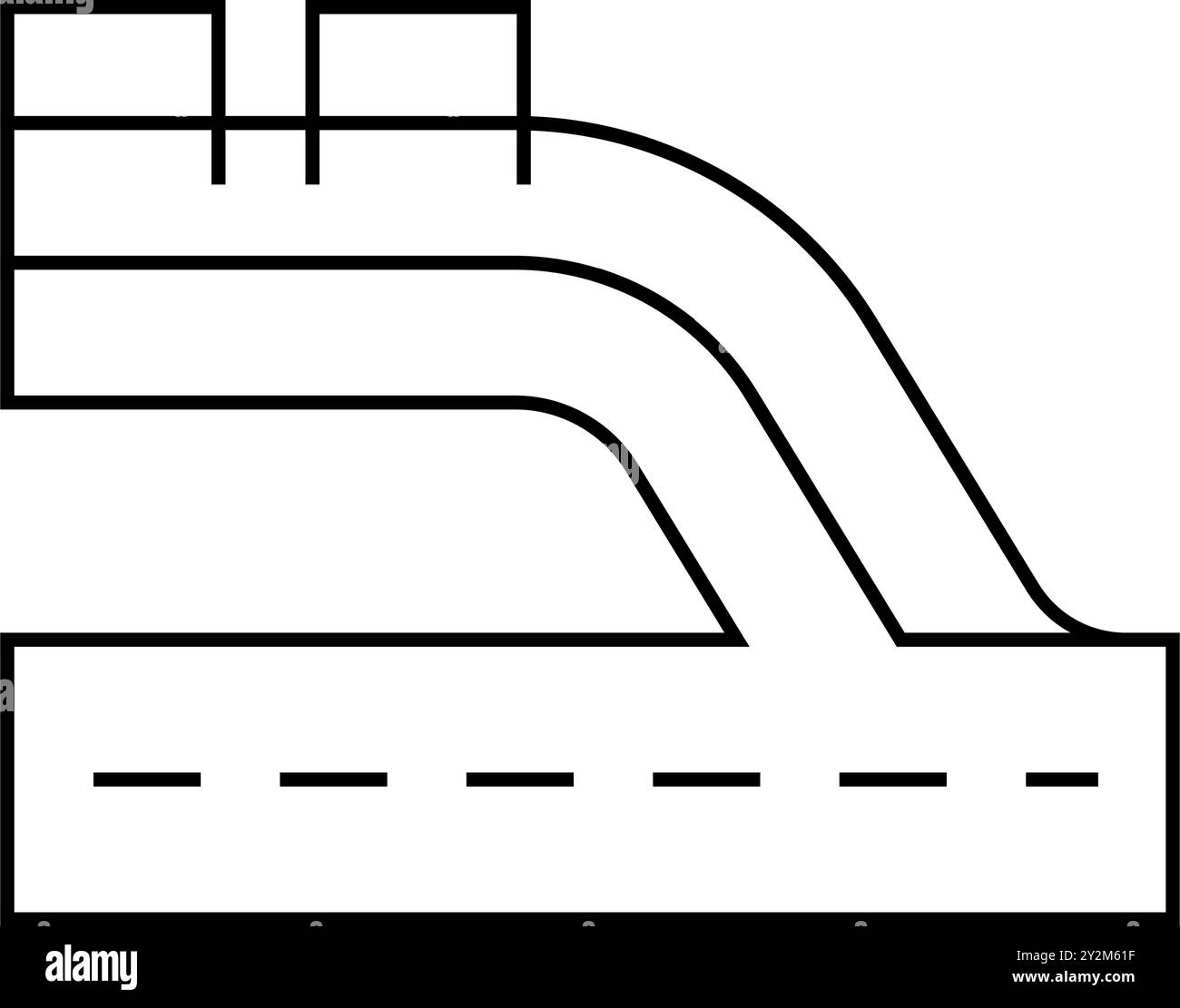 pit lane vehicle speed auto line icon vector illustration Stock Vector ...