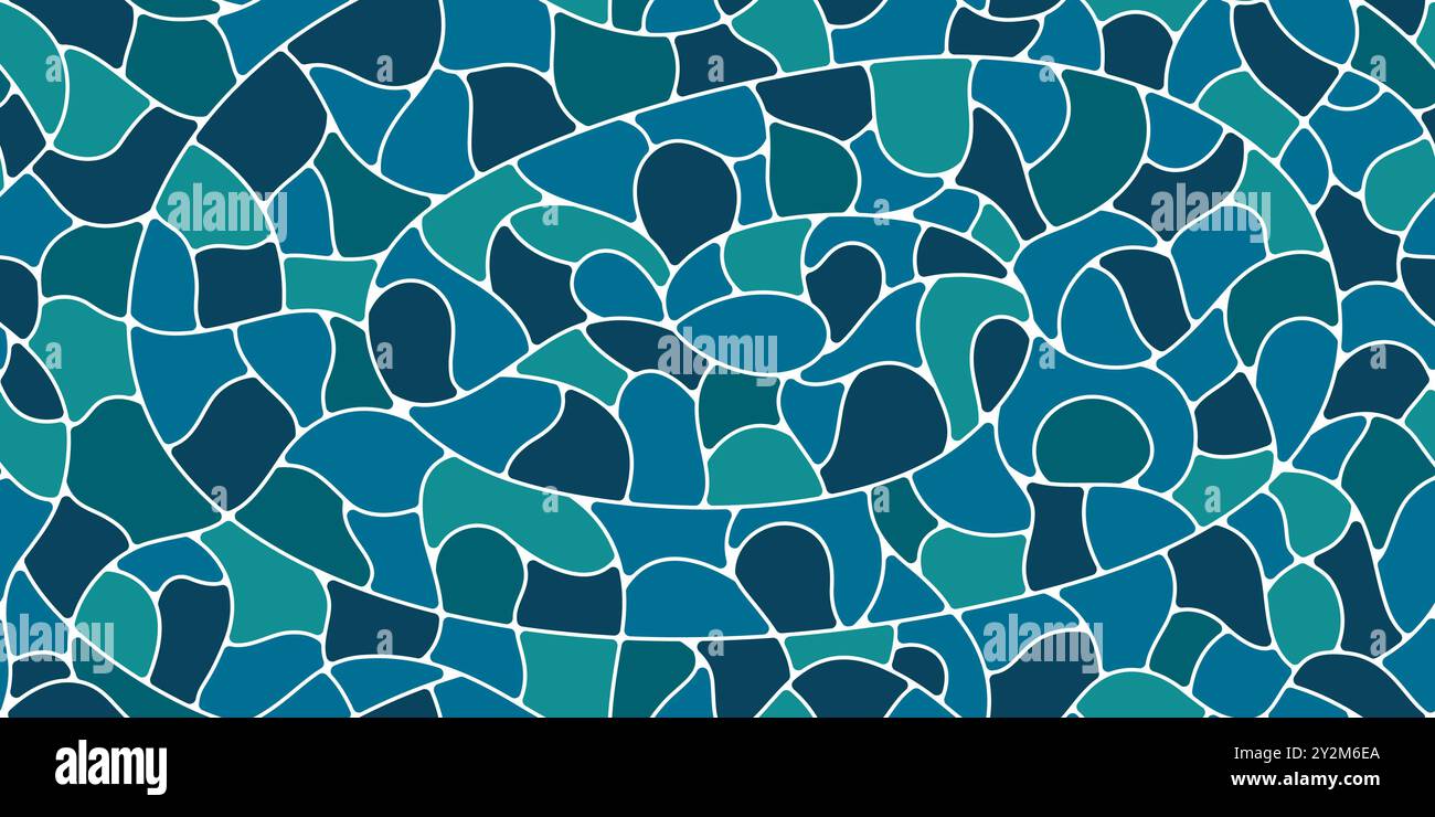 Pebble mosaic in garden Stock Vector Images - Alamy