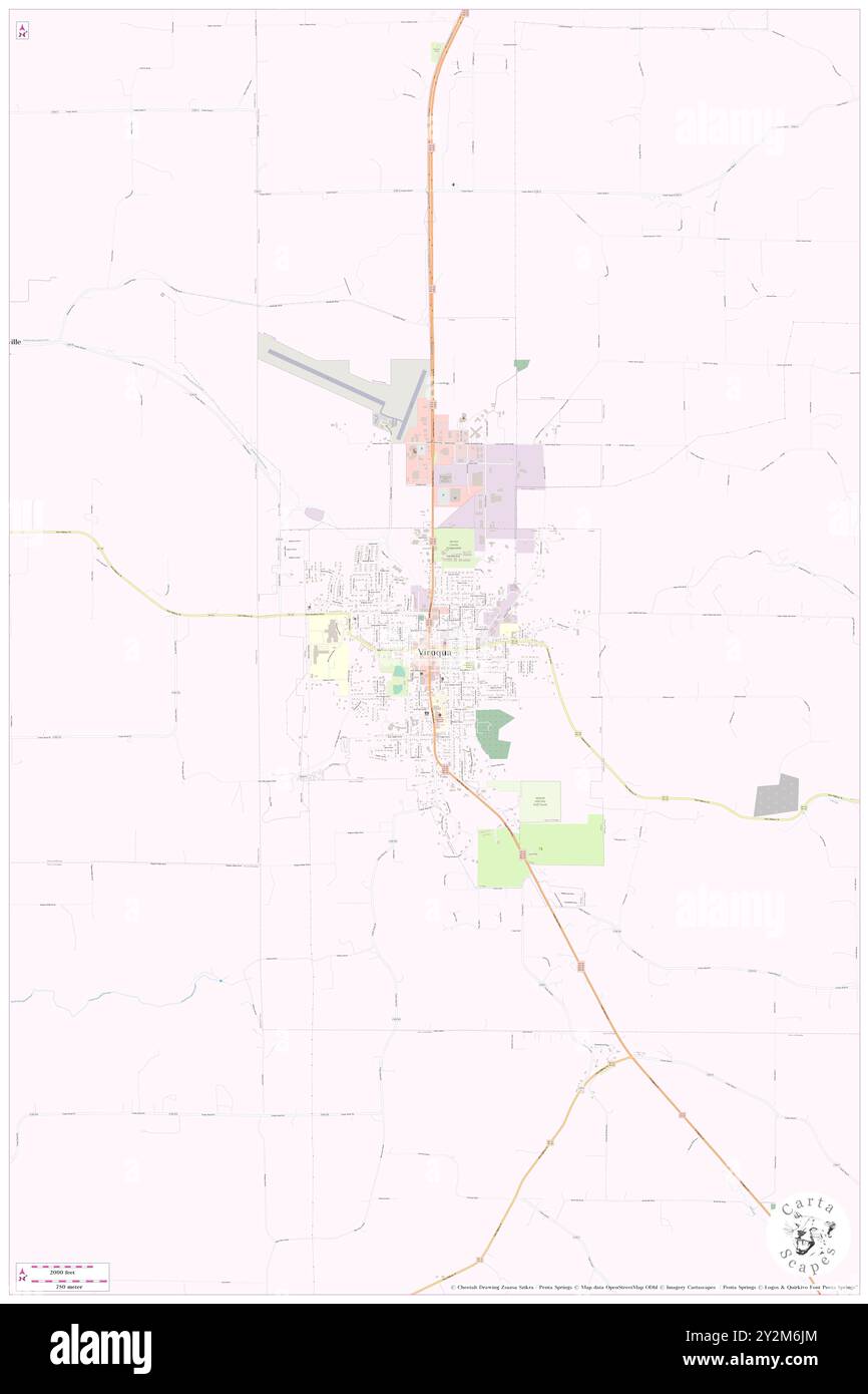 Map of viroqua Cut Out Stock Images & Pictures - Alamy