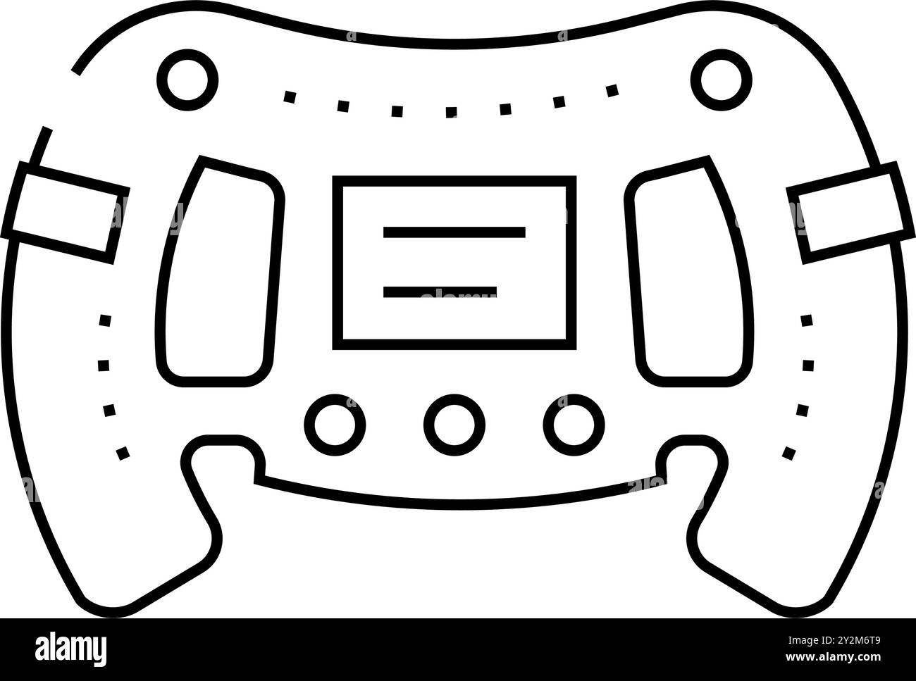 steering wheel vehicle auto line icon vector illustration Stock Vector ...