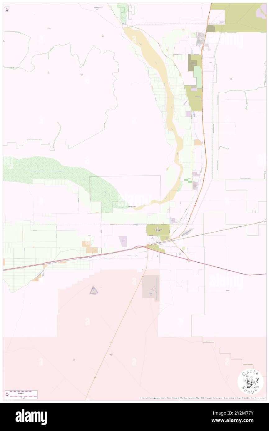 Map of gila bend Cut Out Stock Images & Pictures - Alamy