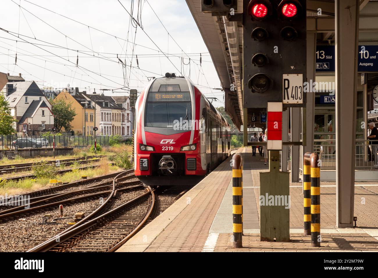 Trier, Germany - September 7, 2024: A modern train of the Luxembourg ...