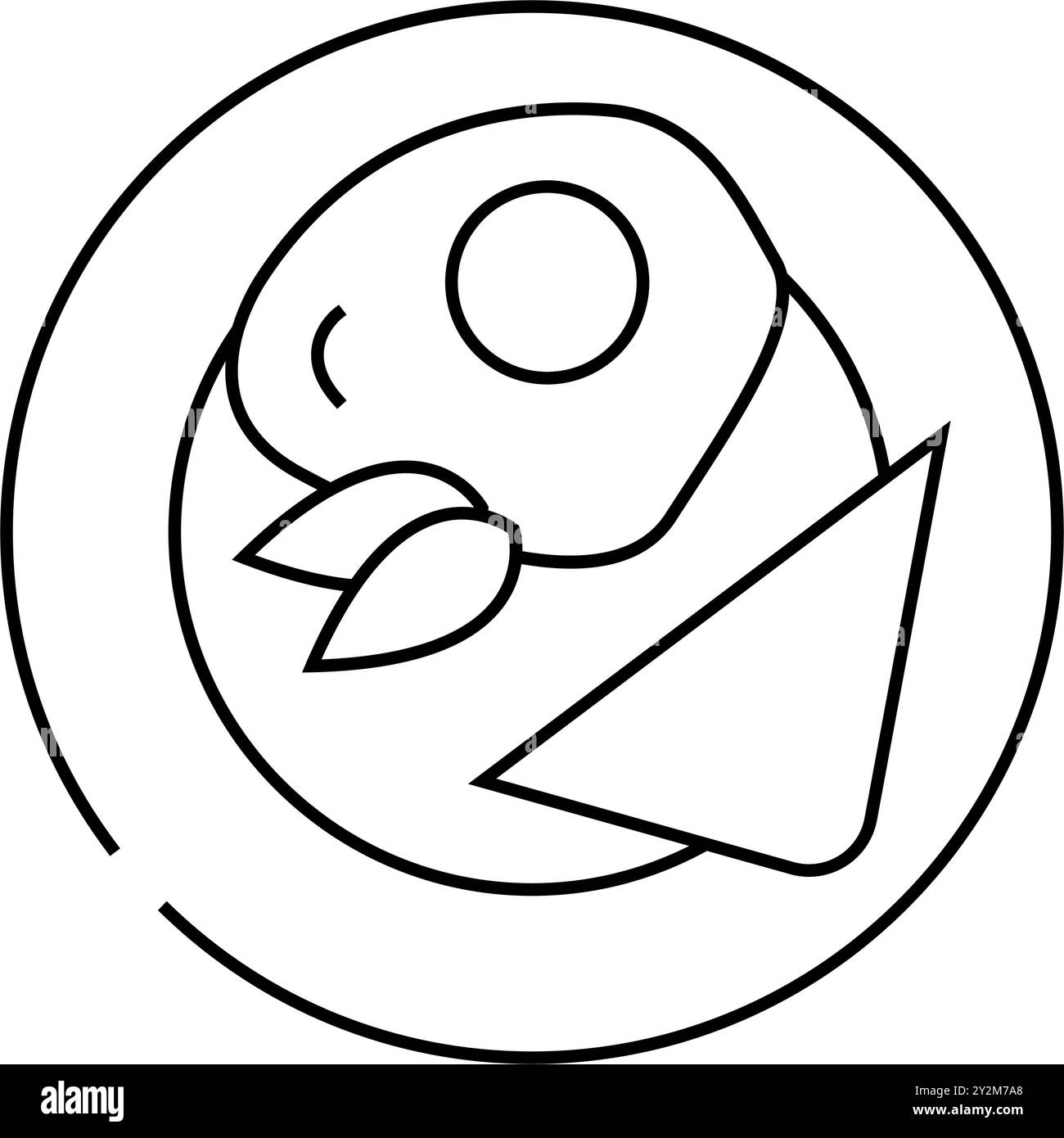 breakfast egg chicken farm food line icon vector illustration Stock ...