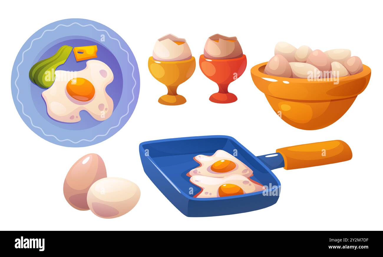 Cartoon chicken egg hi-res stock photography and images - Alamy