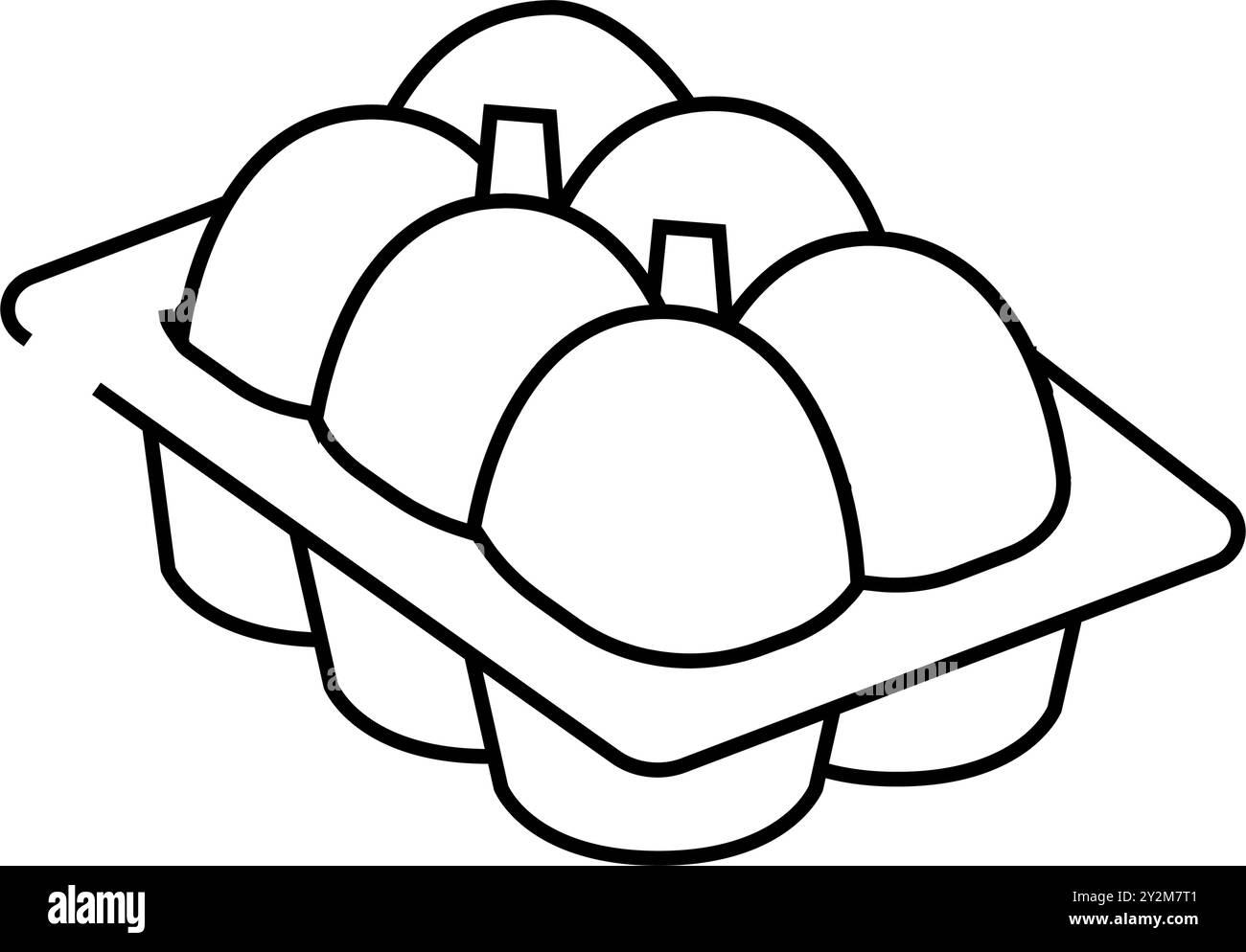 Egg box hen line Cut Out Stock Images & Pictures - Alamy