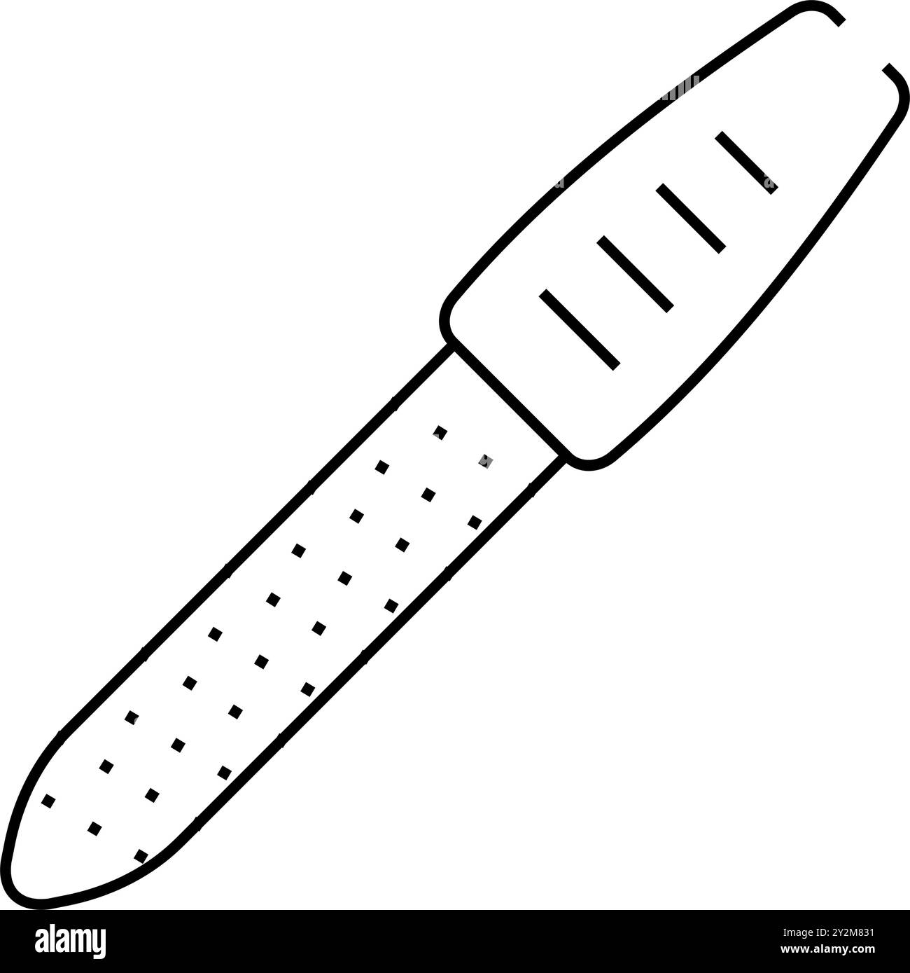 nail file hygiene line icon vector illustration Stock Vector Image ...