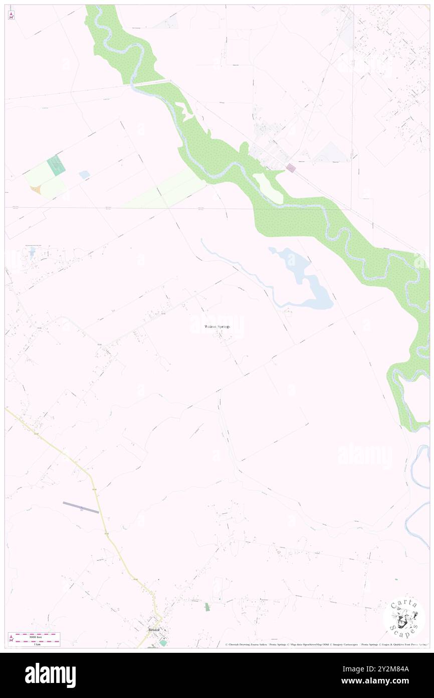 Map of walnut springs texas Cut Out Stock Images & Pictures - Alamy