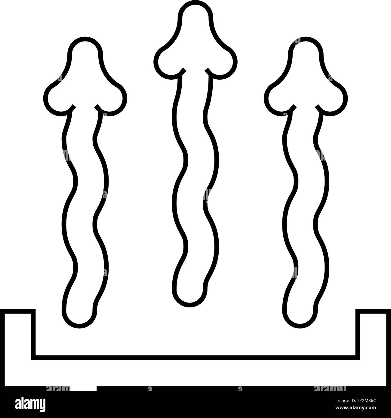 heat symbol line icon vector illustration Stock Vector Image & Art - Alamy