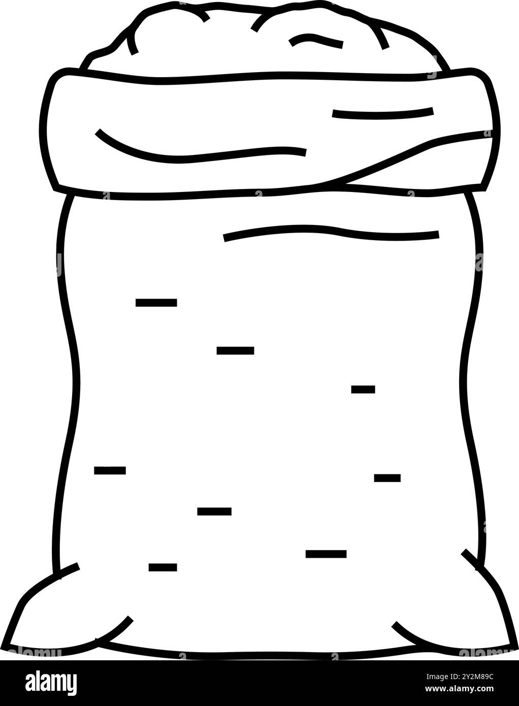 bag barley grain line icon vector illustration Stock Vector Image & Art ...