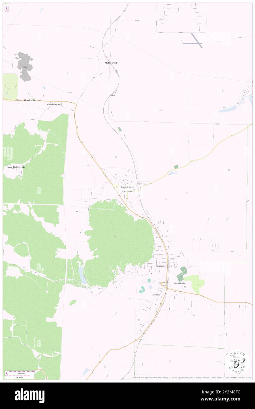 Map of pilot knob Cut Out Stock Images & Pictures - Alamy