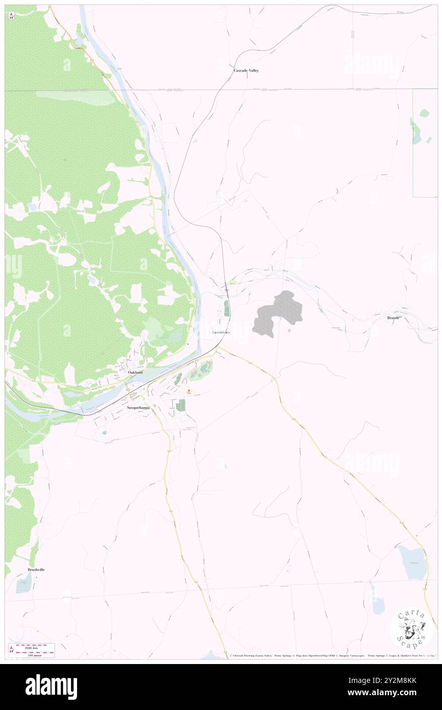 Susquehanna county map Cut Out Stock Images & Pictures - Alamy
