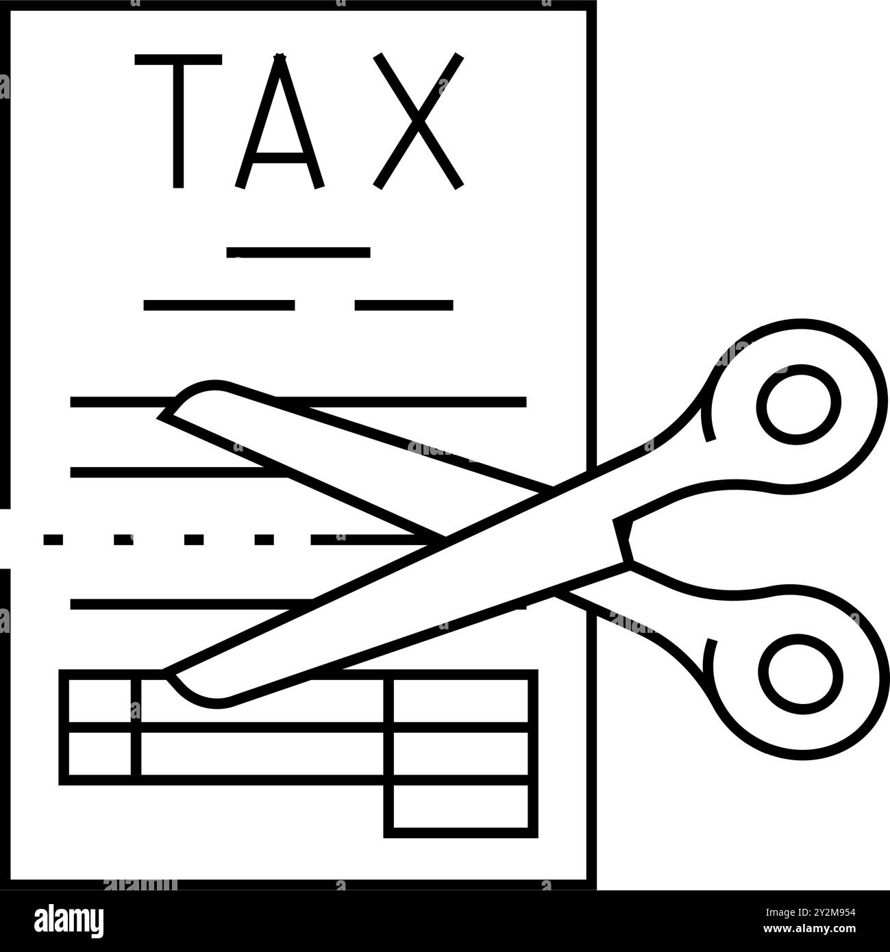 tax deductions line icon vector illustration Stock Vector Image & Art ...