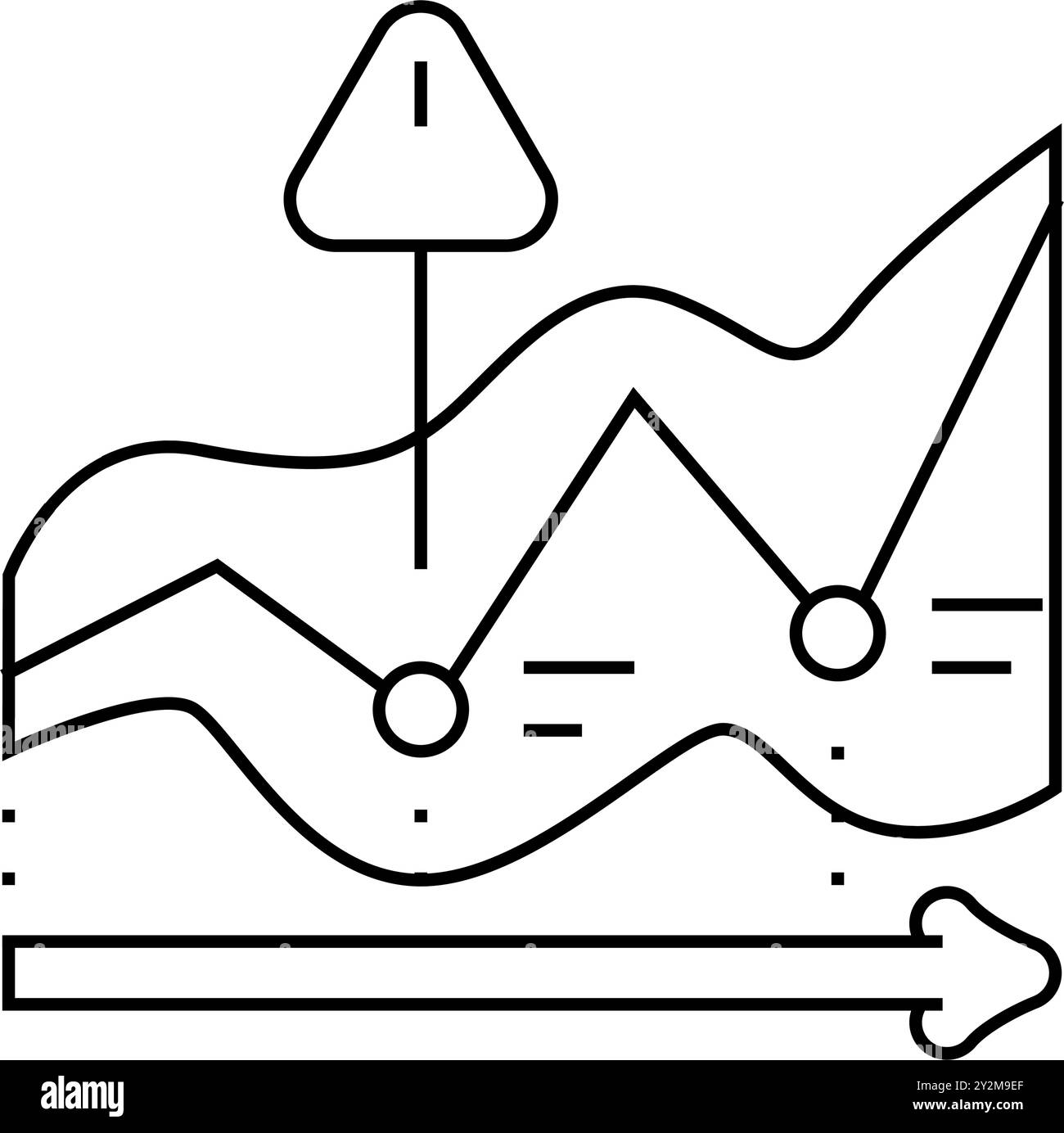trends risk line icon vector illustration Stock Vector Image & Art - Alamy