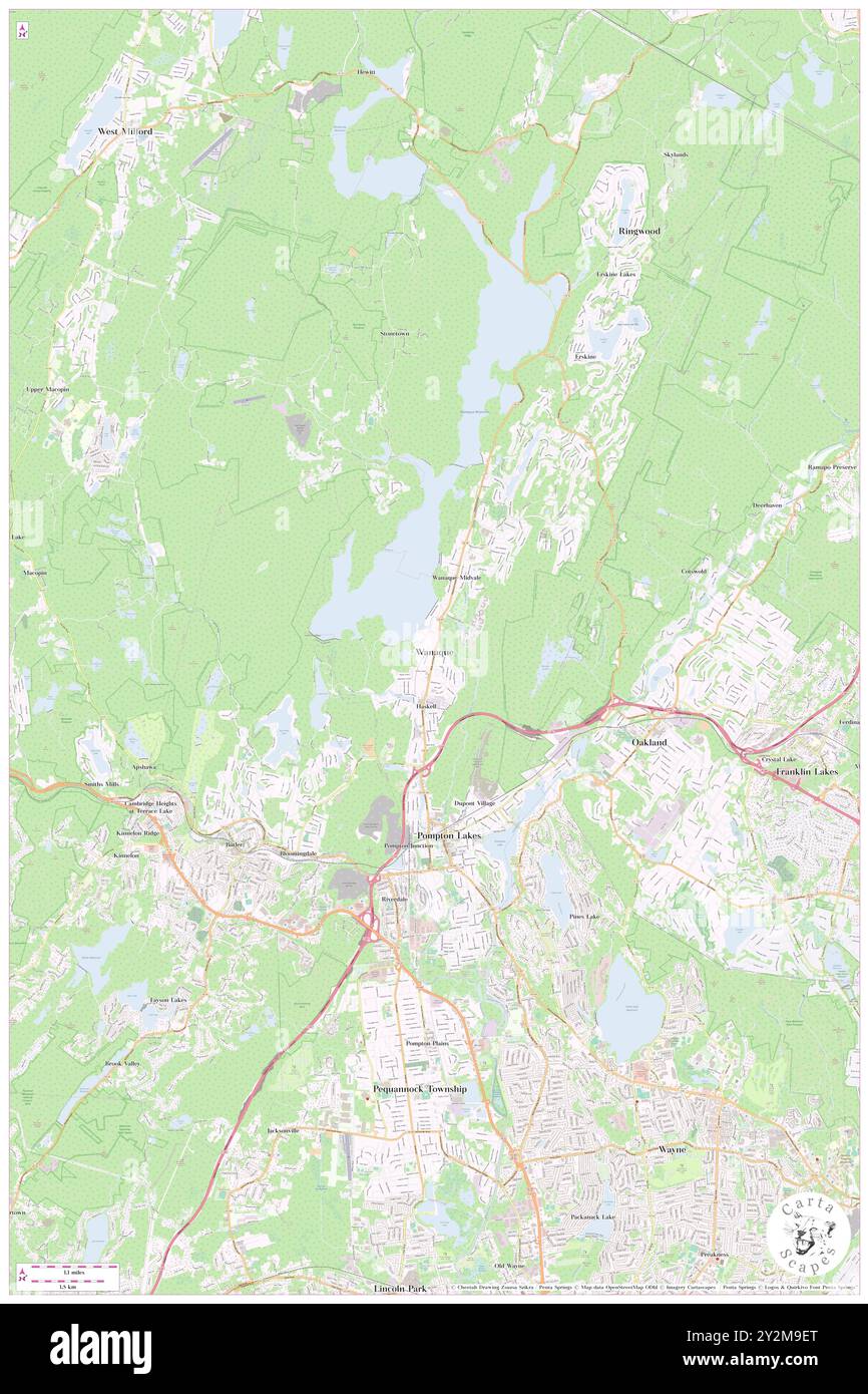 Map of wanaque new jersey Cut Out Stock Images & Pictures - Alamy