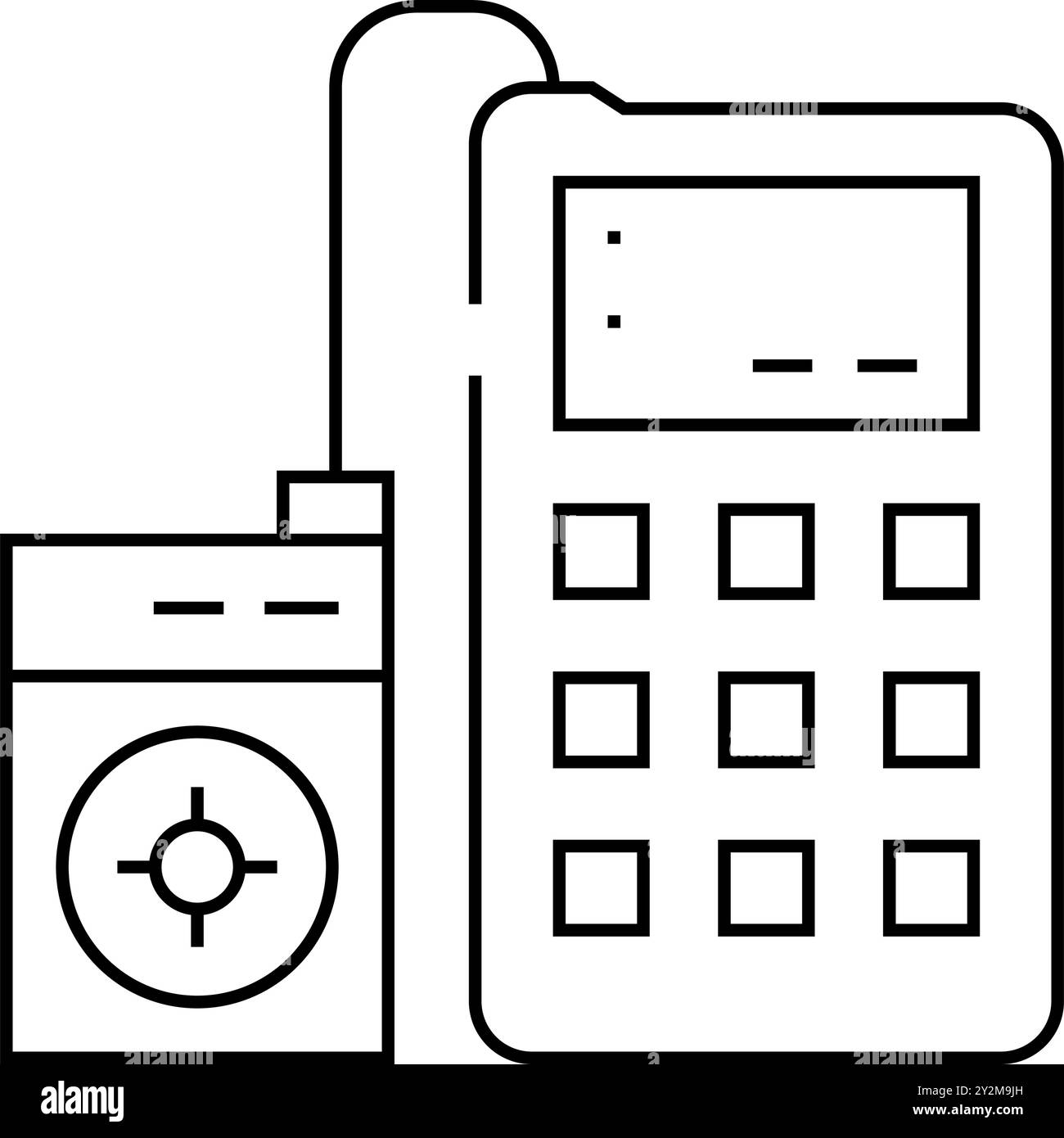 sensor calibration electronics line icon vector illustration Stock ...