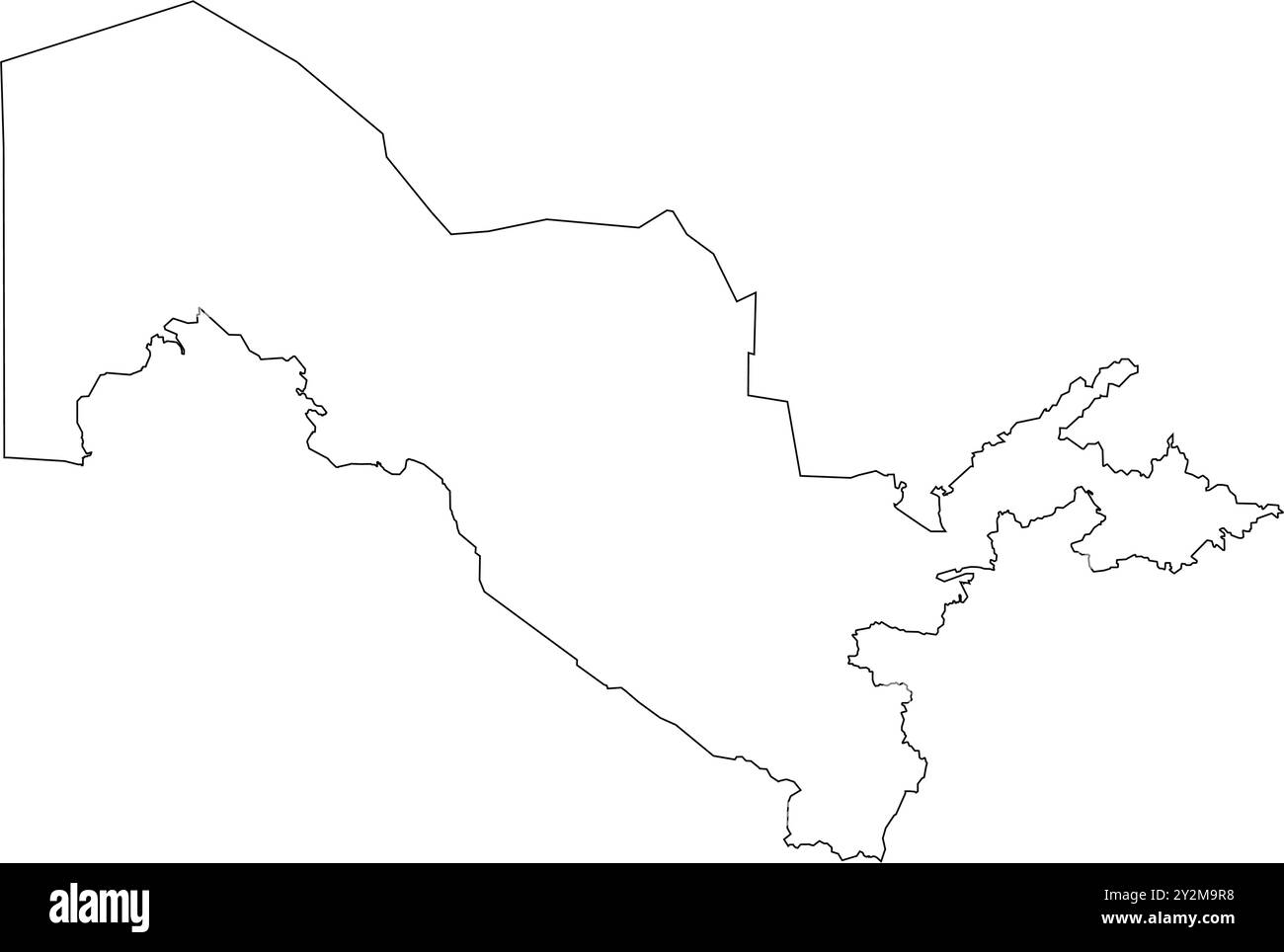 Uzbekistan country map icon illustration design Stock Vector Image ...