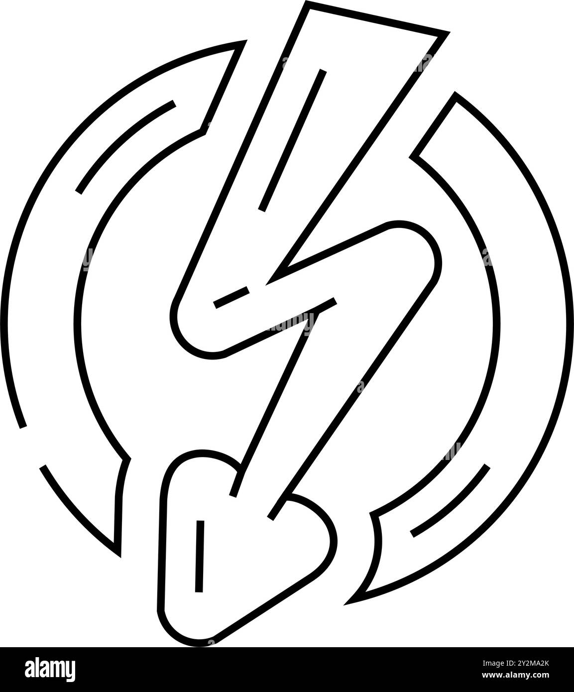 energy electricity line icon vector illustration Stock Vector Image ...