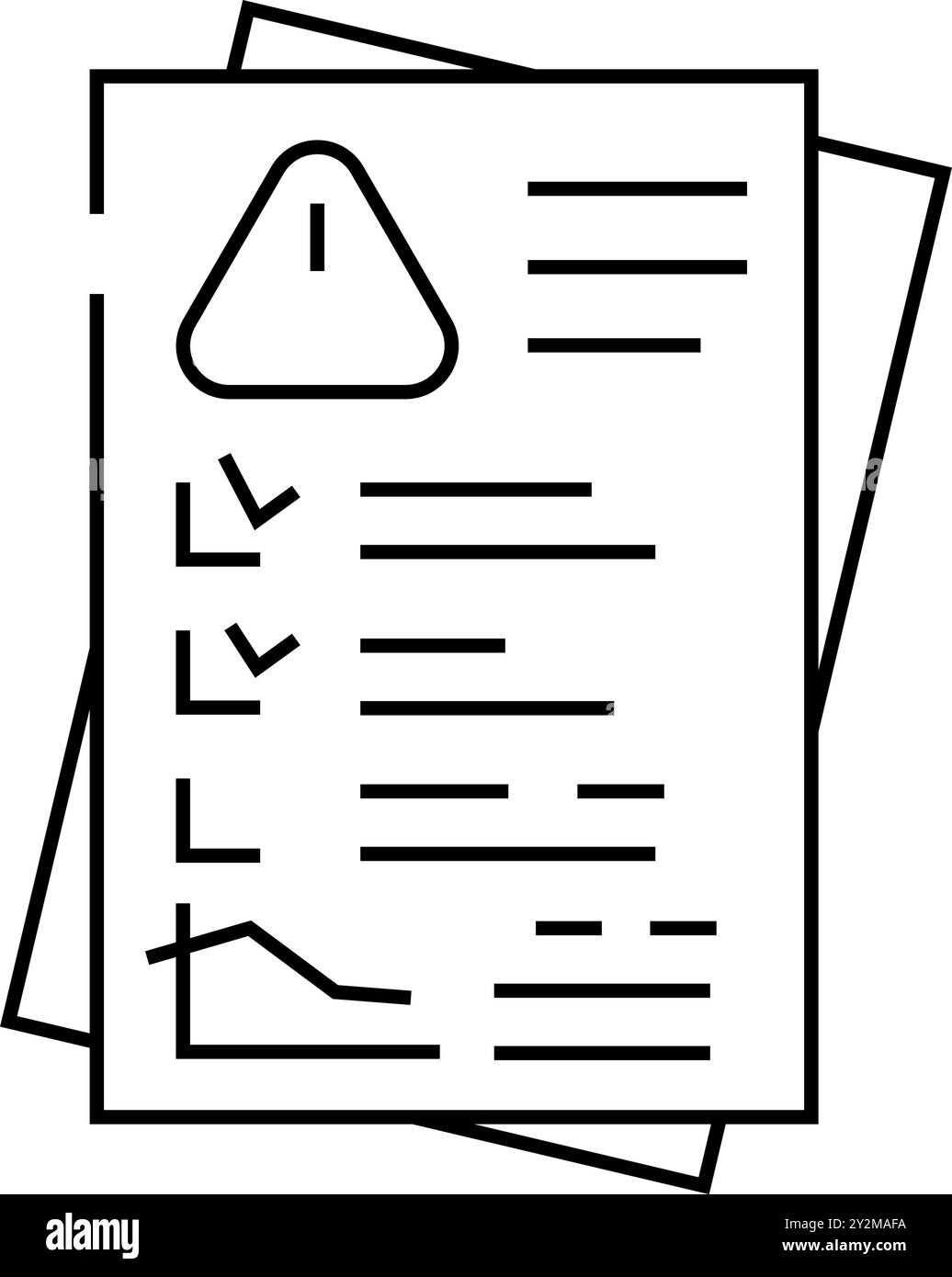 mitigation plan risk line icon vector illustration Stock Vector Image ...