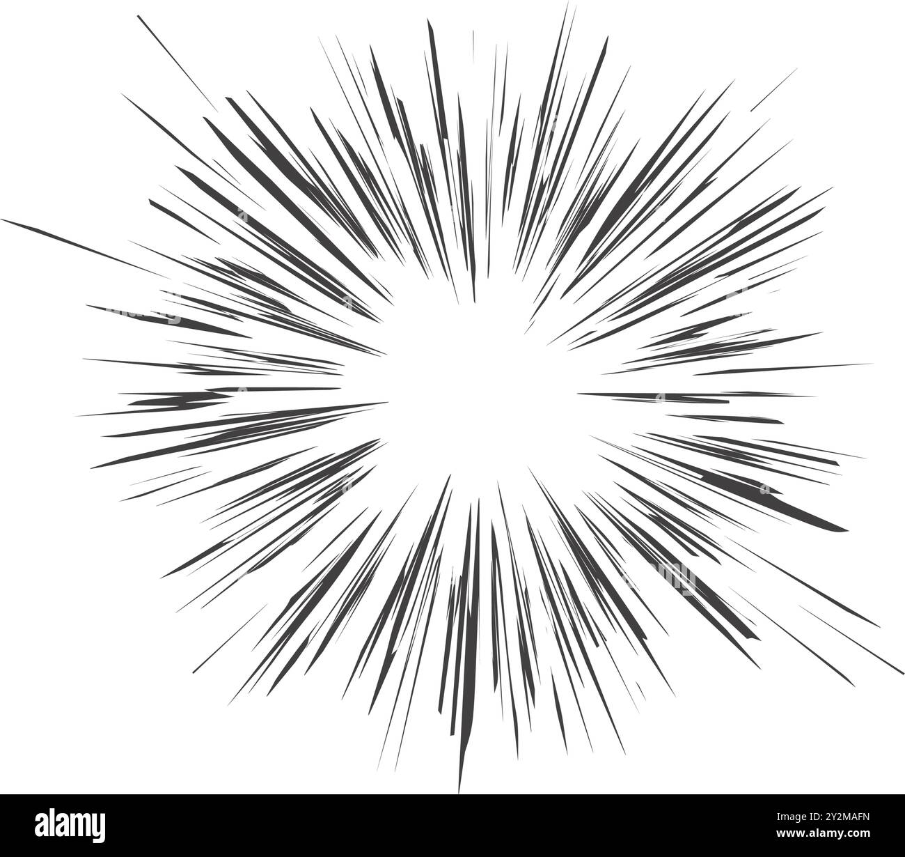 Comic speed lines. Vector radial manga burst with action rays ...