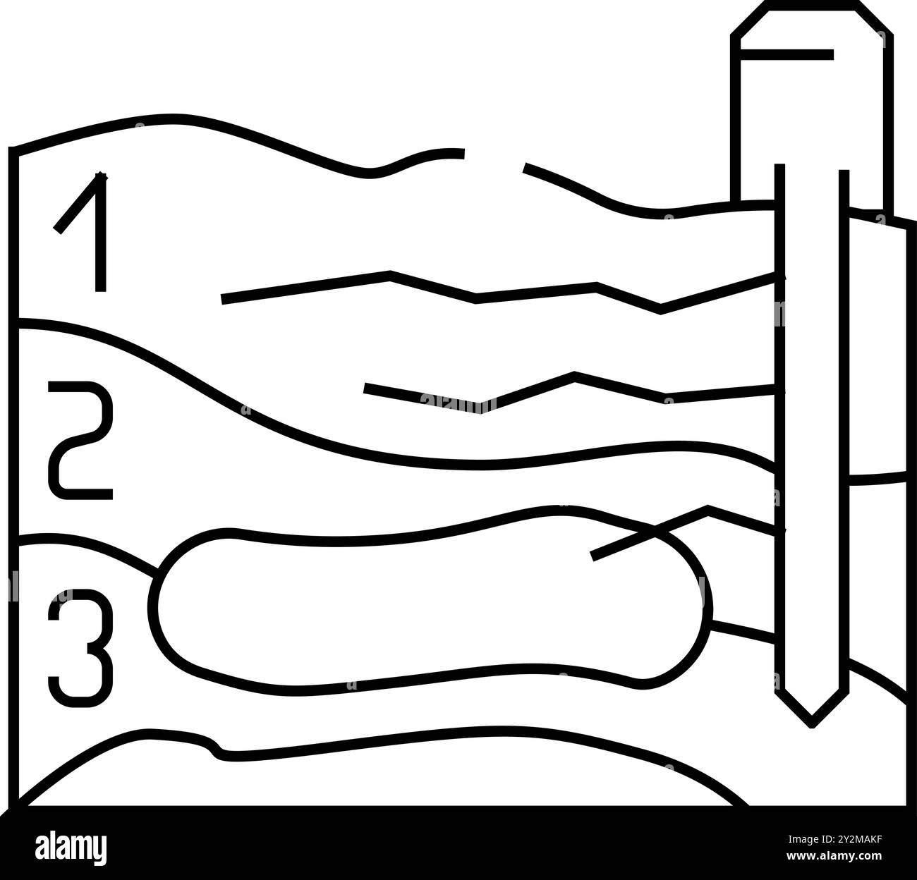 mining site plan line icon vector illustration Stock Vector Image & Art ...