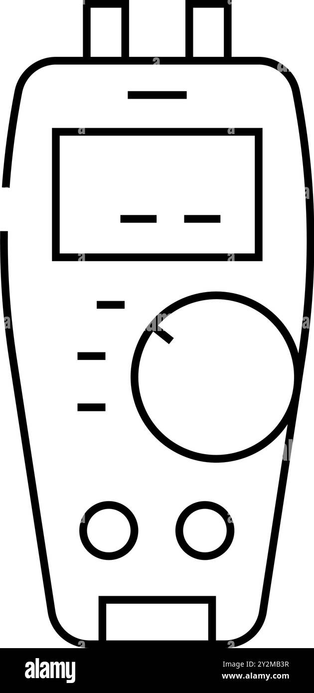 troubleshooting devices electronics line icon vector illustration Stock ...