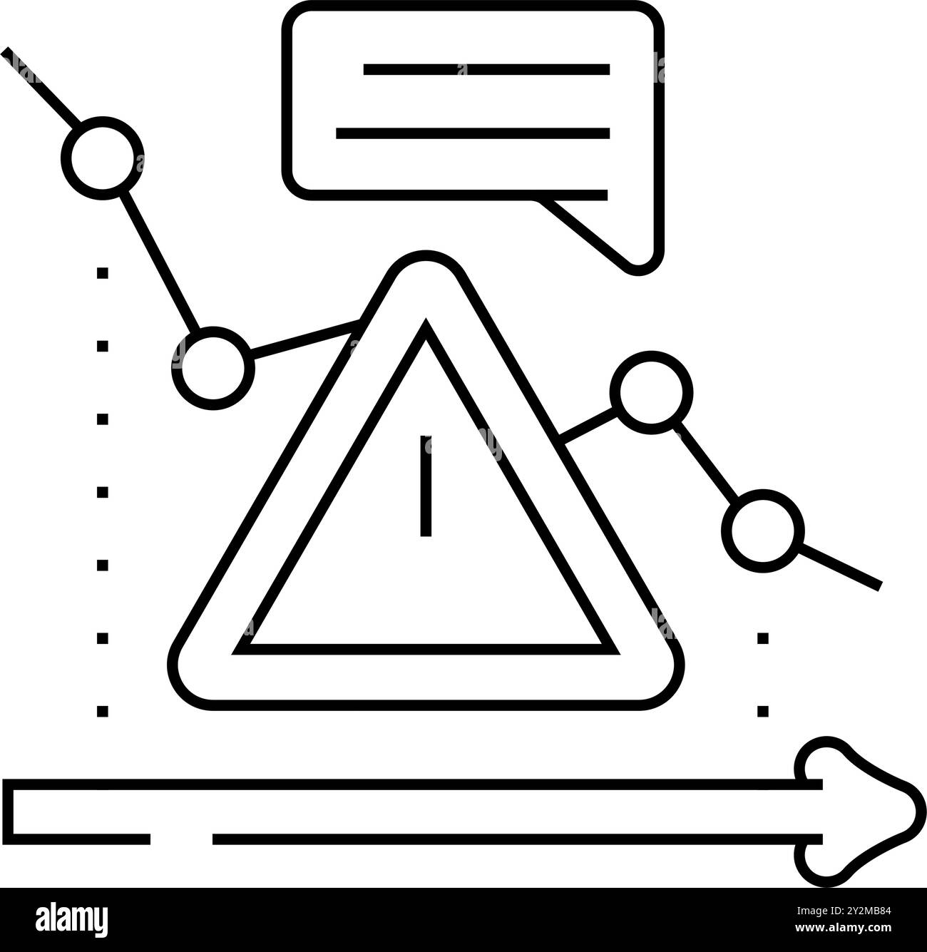 reduction risk line icon vector illustration Stock Vector Image & Art ...