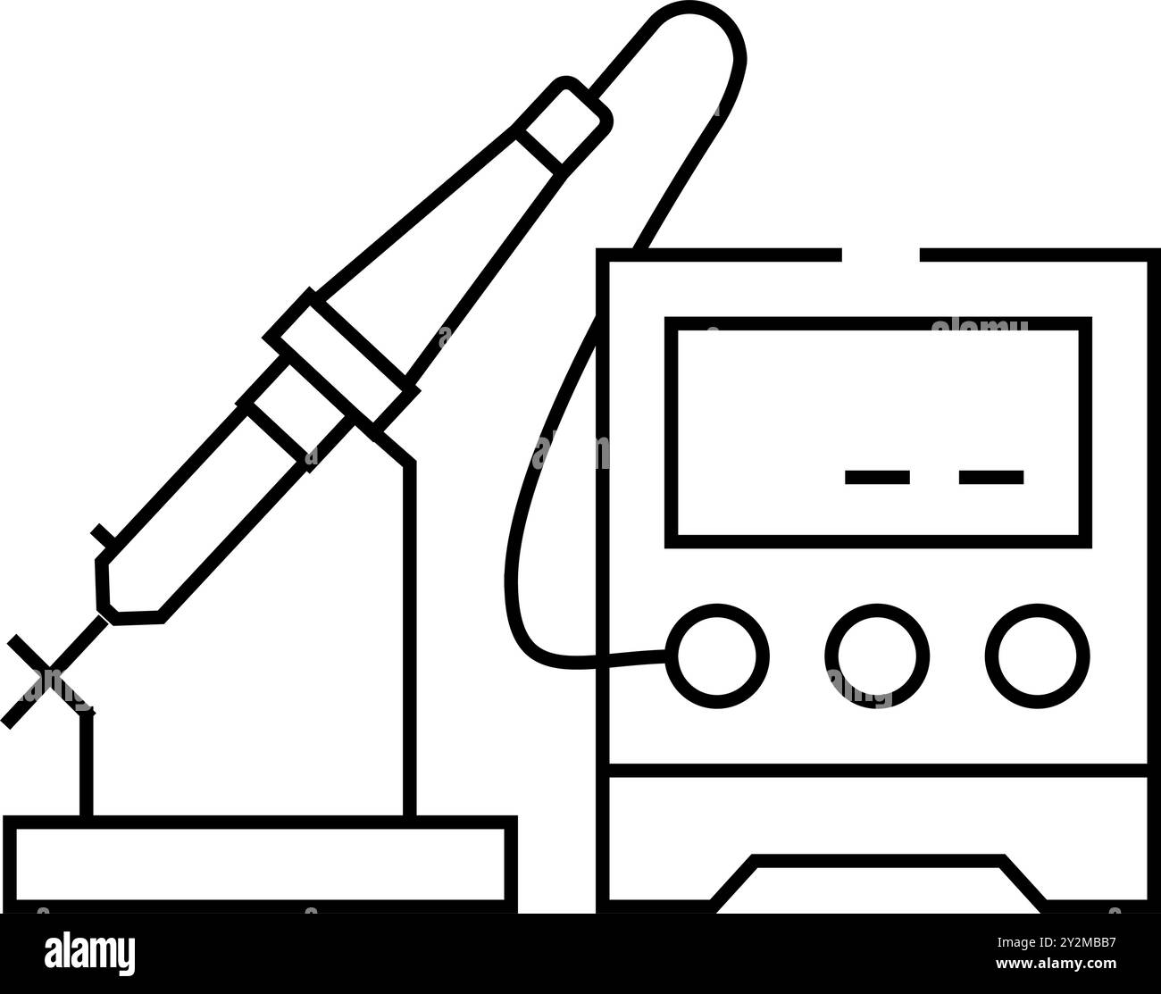 electronic tools electronics line icon vector illustration Stock Vector ...