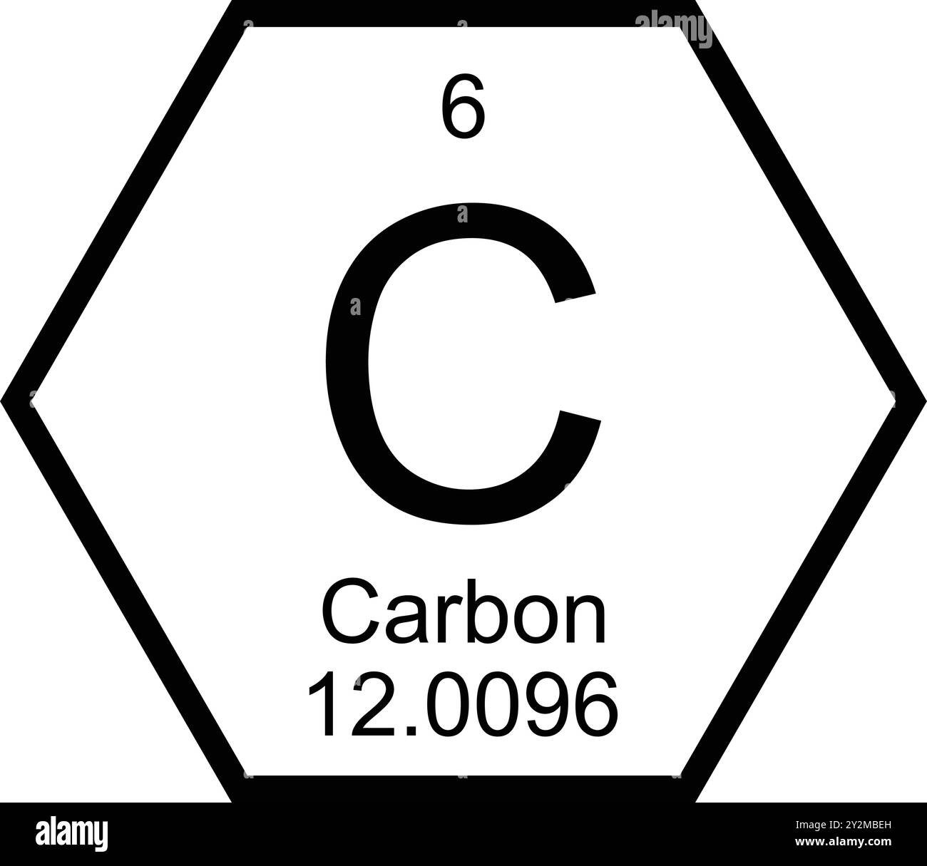 carbon element icon periodic table illustration design Stock Vector ...