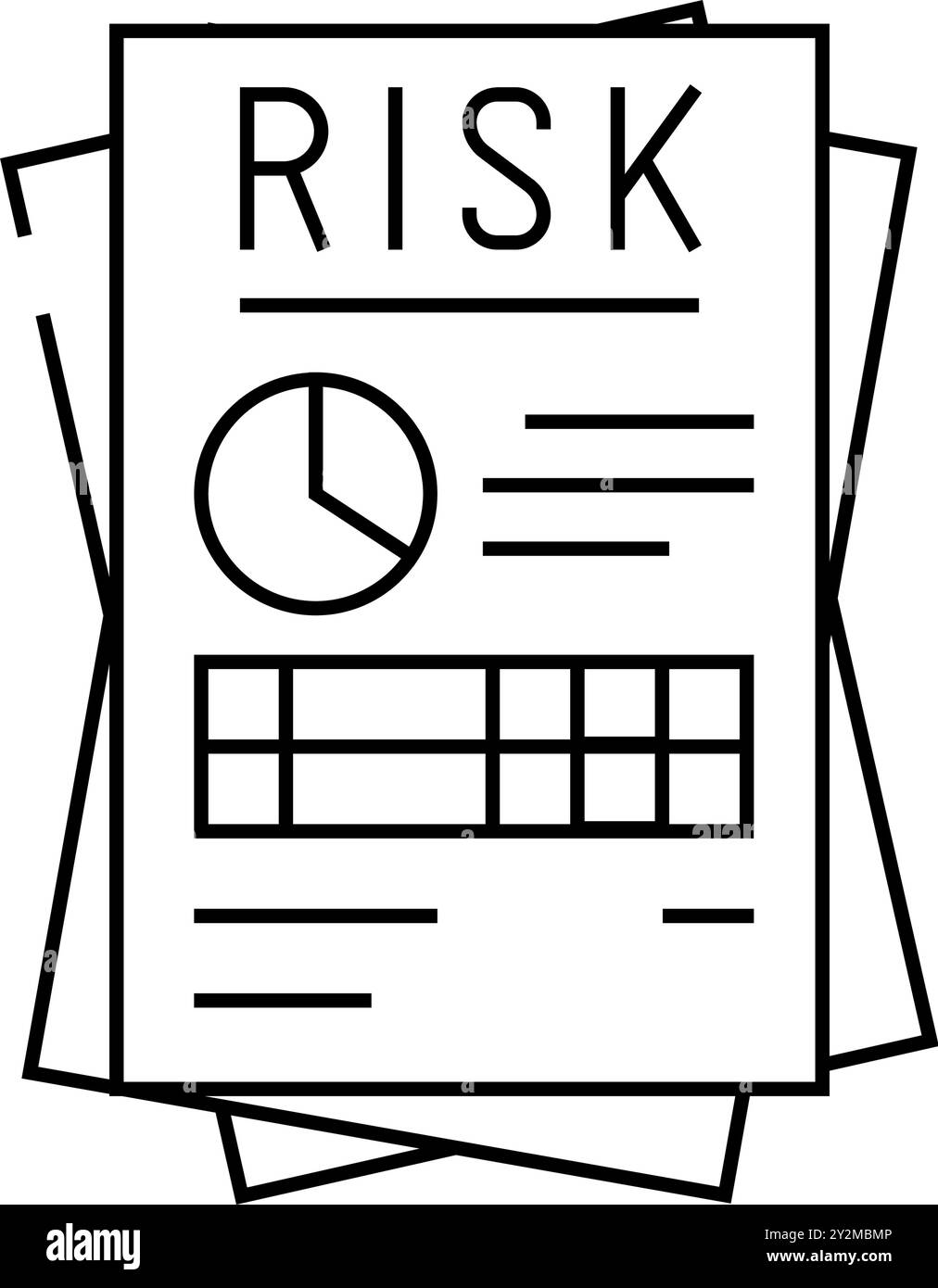 reporting risk line icon vector illustration Stock Vector Image & Art ...