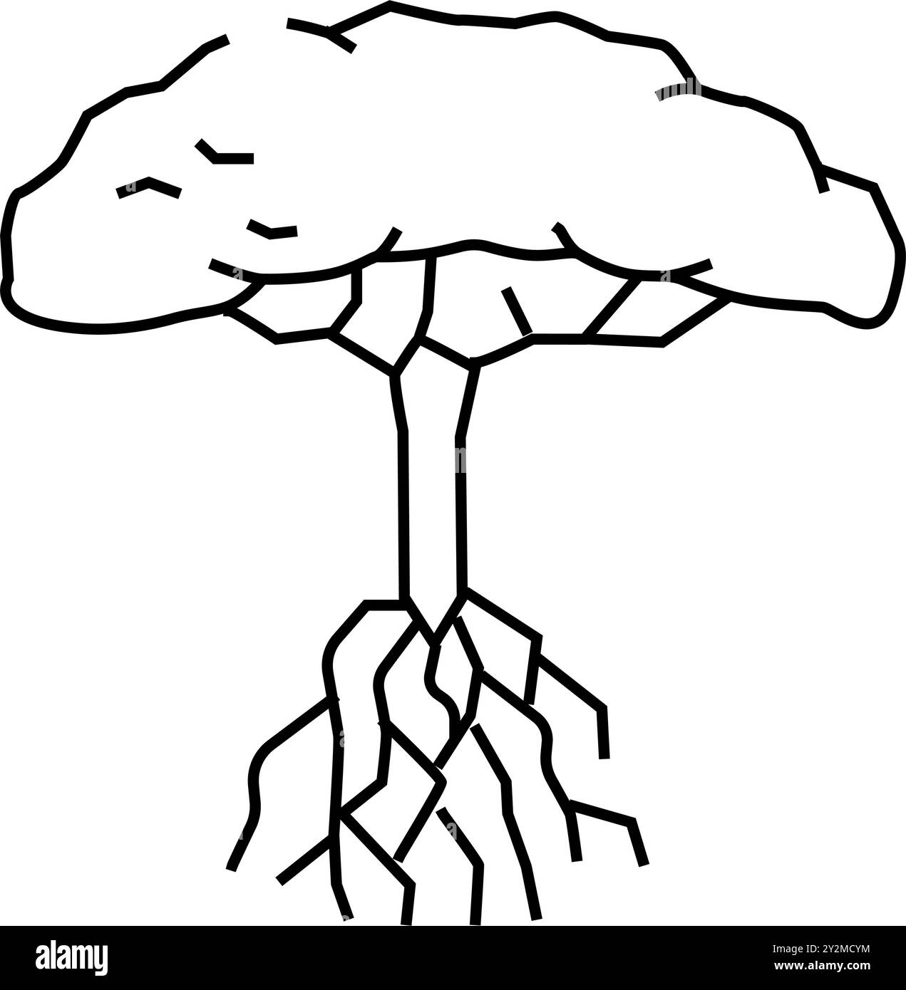 mangrove tree line icon vector illustration Stock Vector Image & Art ...