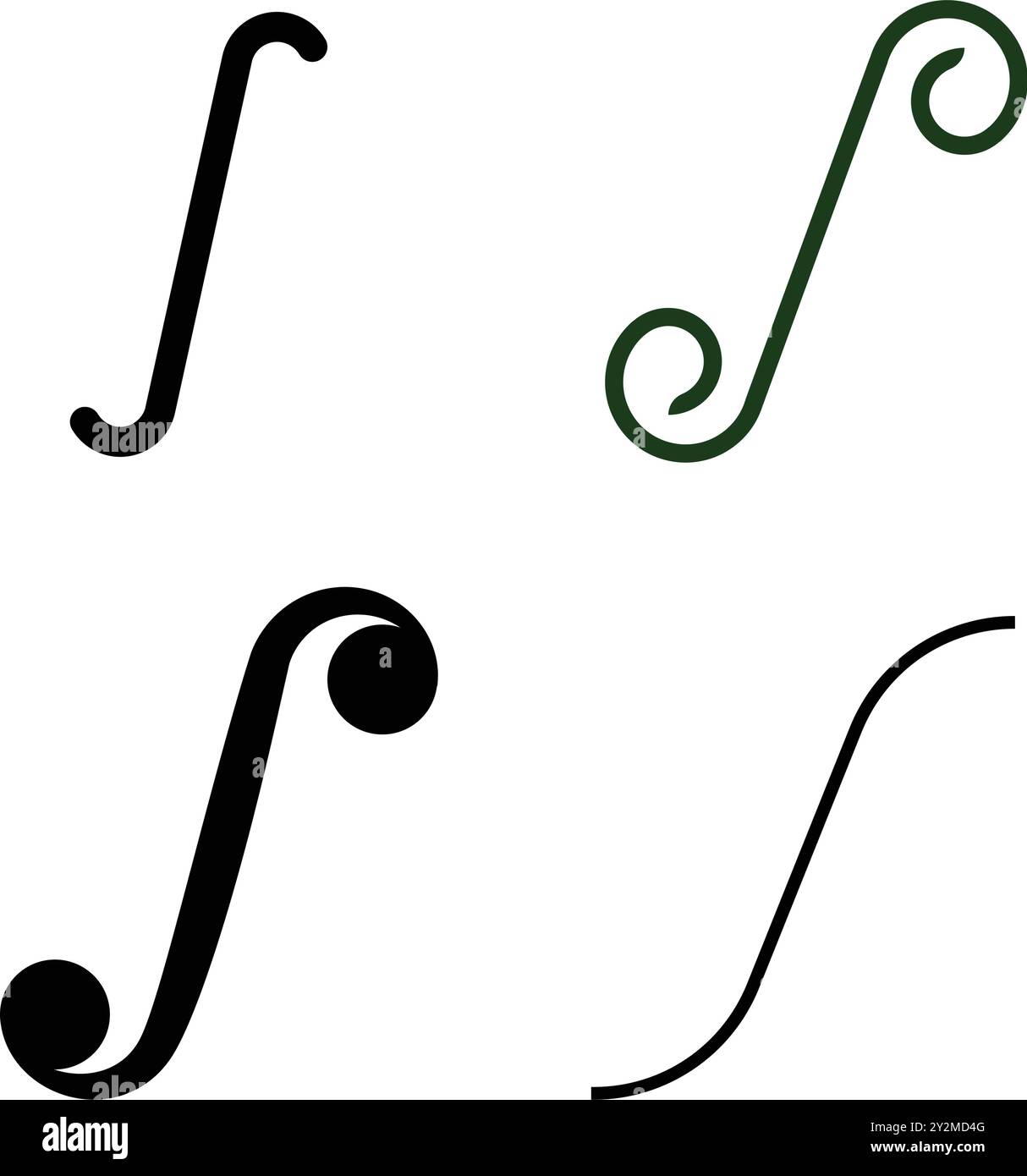 mathematics integral symbol icon illustration design Stock Vector Image ...