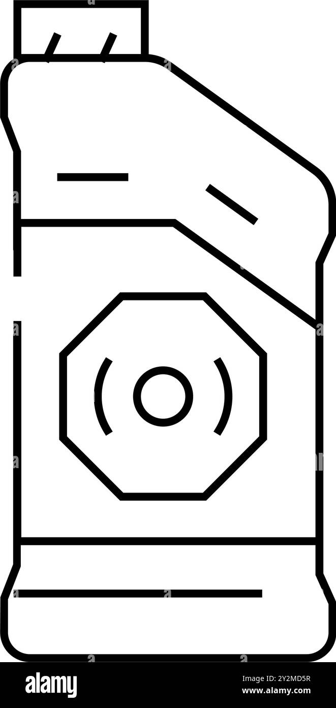brake fluid car mechanic line icon vector illustration Stock Vector ...
