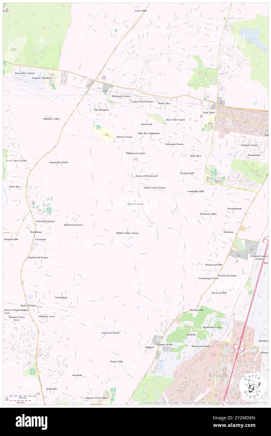 Hillview Estates, Williamson County, US, United States, Tennessee, N 36 ...