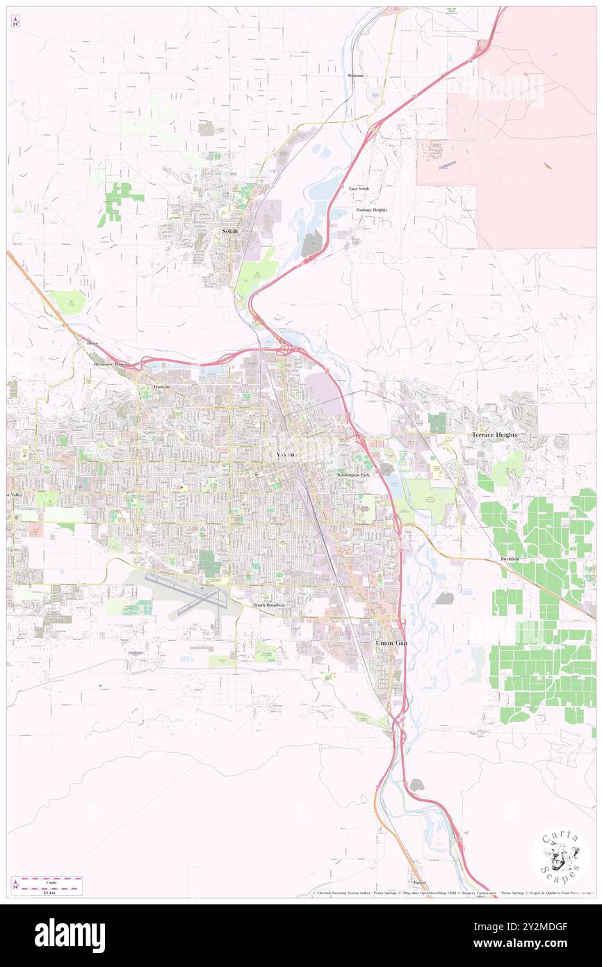 Yakima, Yakima County, US, United States, Washington, N 46 36' 7'', S ...