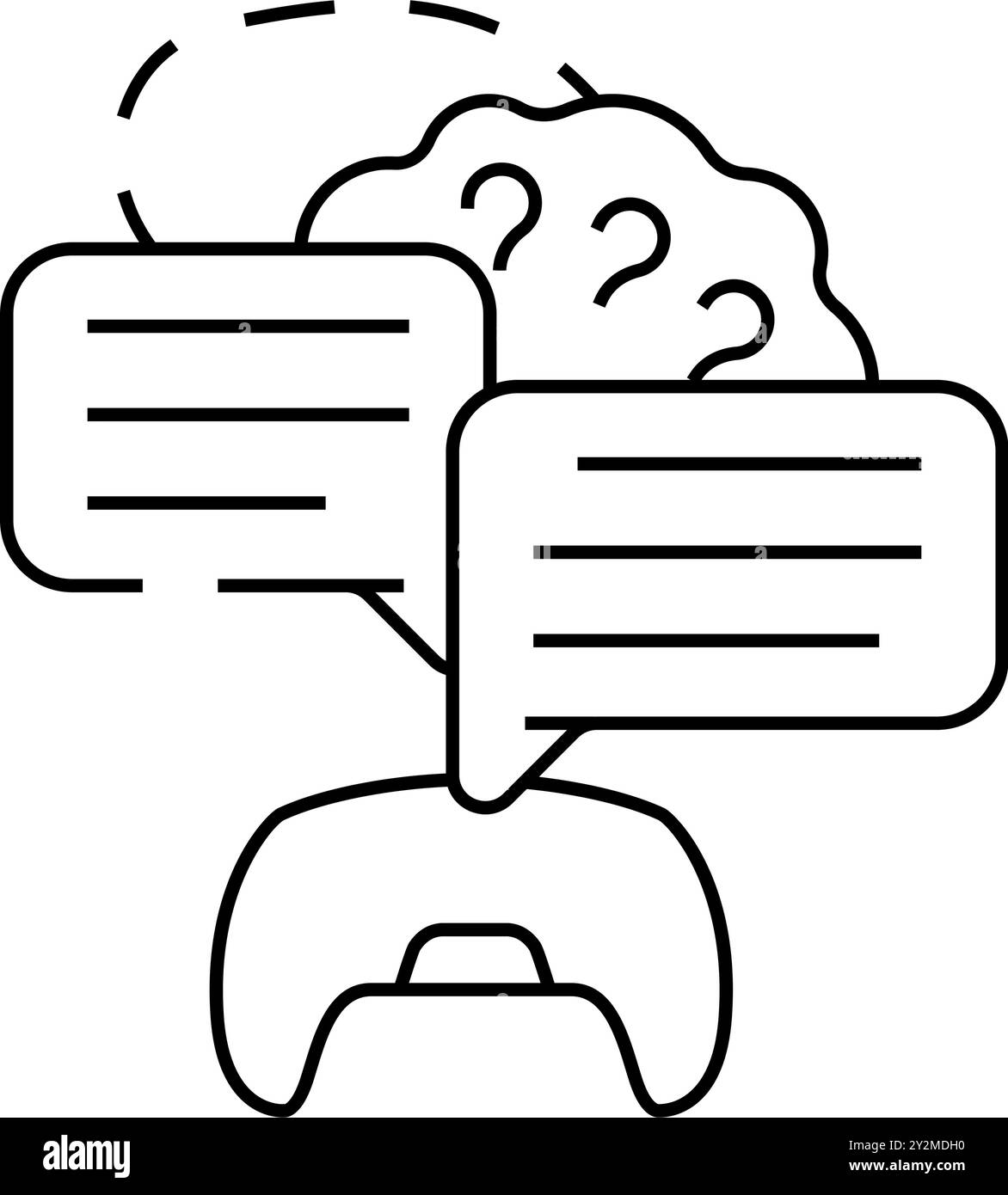 community game development line icon vector illustration Stock Vector ...