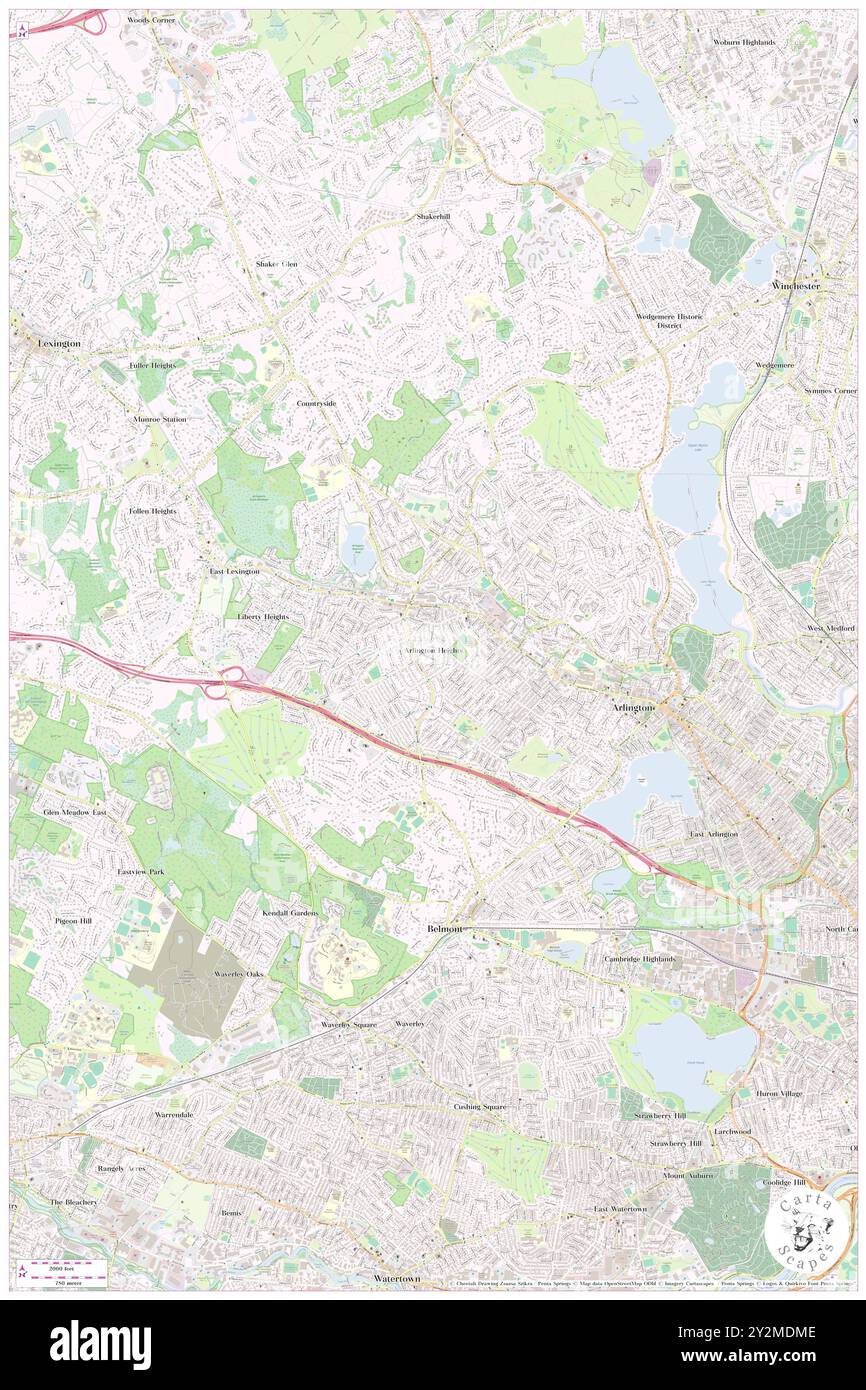 Map of arlington heights Cut Out Stock Images & Pictures - Alamy