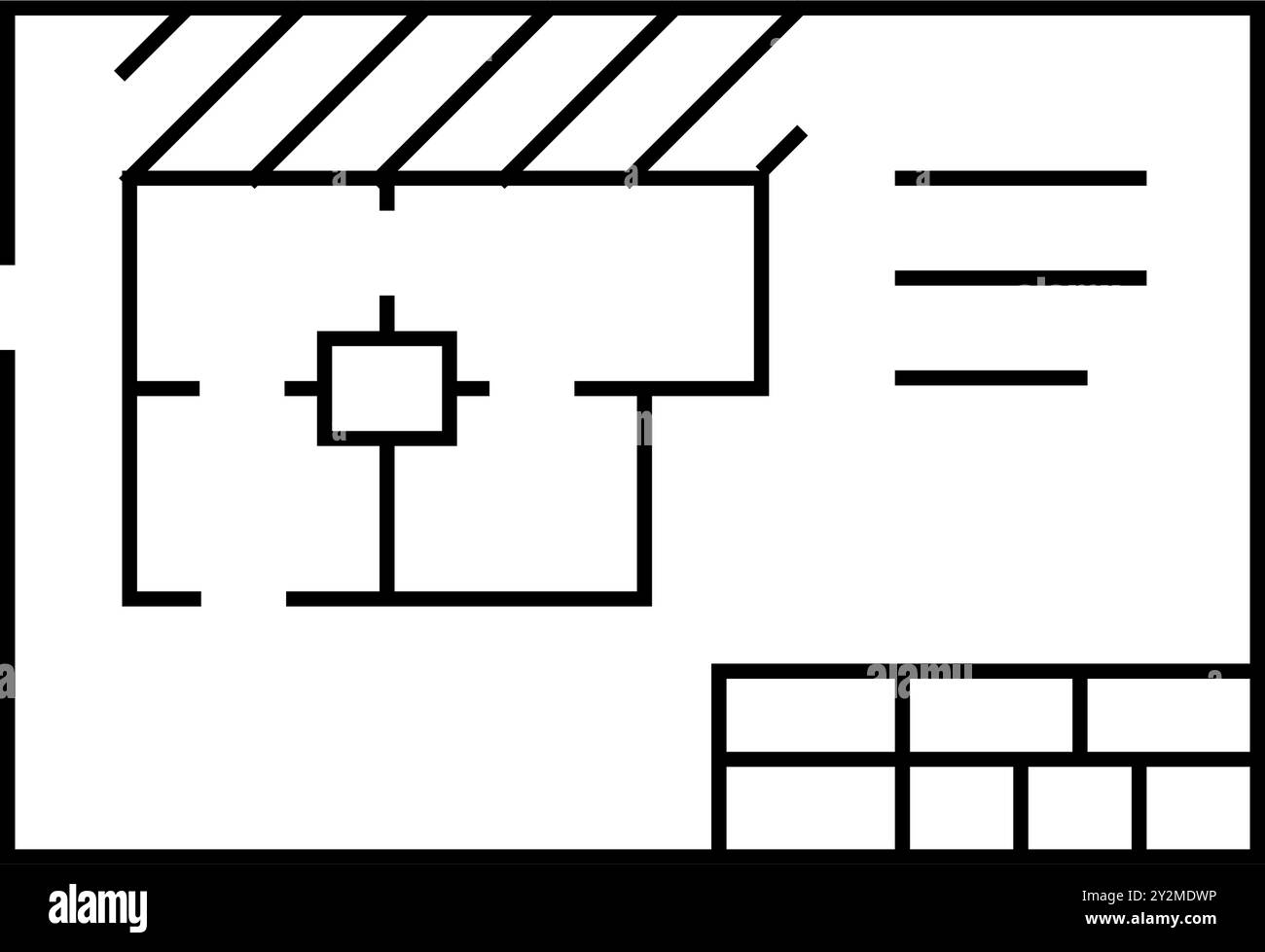 technical drawings architectural drafter line icon vector illustration ...