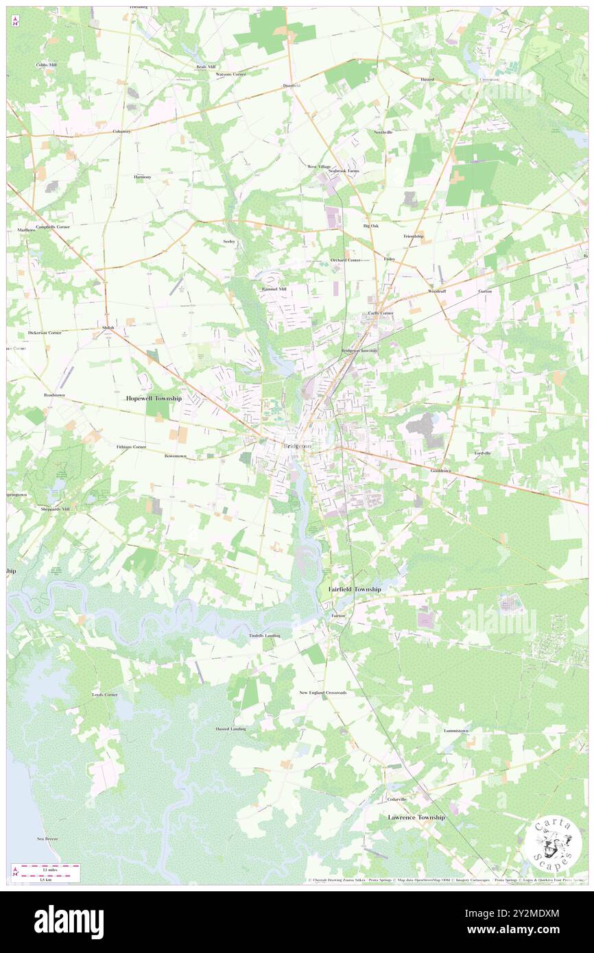 Map of bridgeton new jersey Cut Out Stock Images & Pictures - Alamy